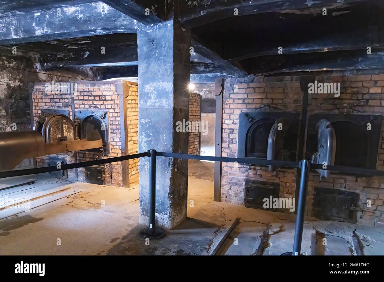 Auschwitz crematorium interior - Ovens for cremating bodies, Auschwitz ...