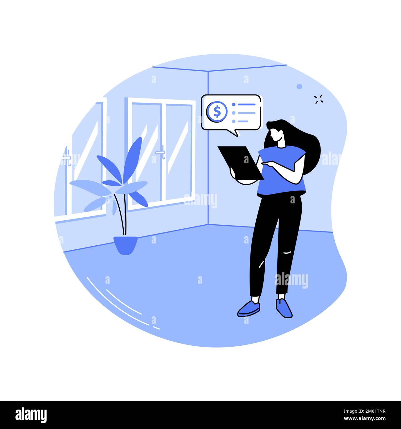 Real Estate valuation isolated cartoon vector illustrations Stock ...