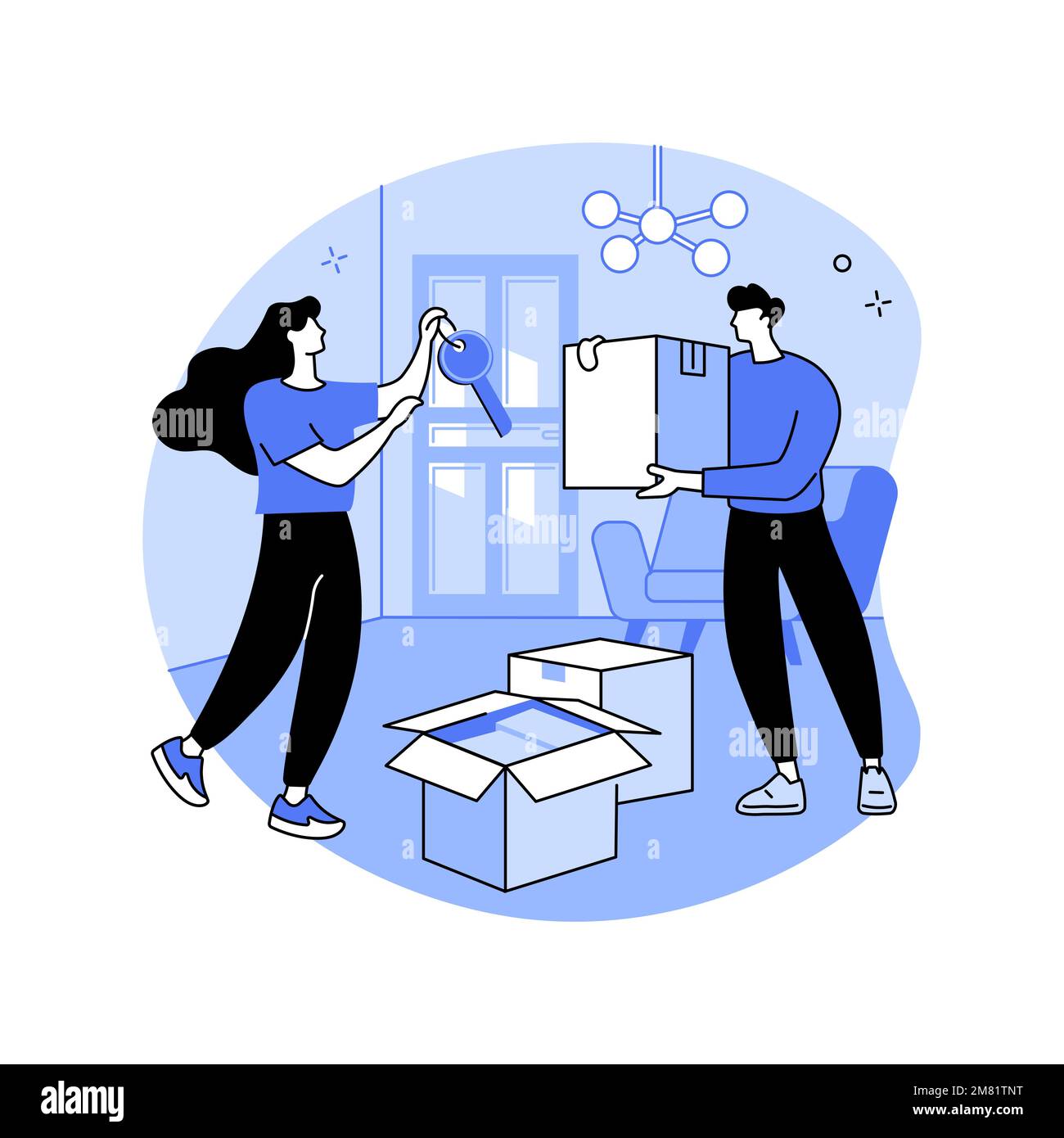 Property owner isolated cartoon vector illustrations Stock Vector Image ...