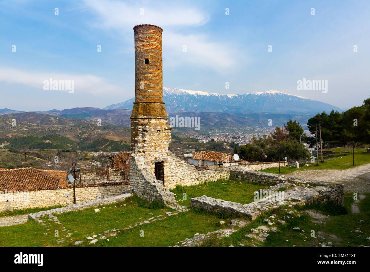 Ruins of ottoman Red Mosque, Berat, Albania Stock Photo - Alamy