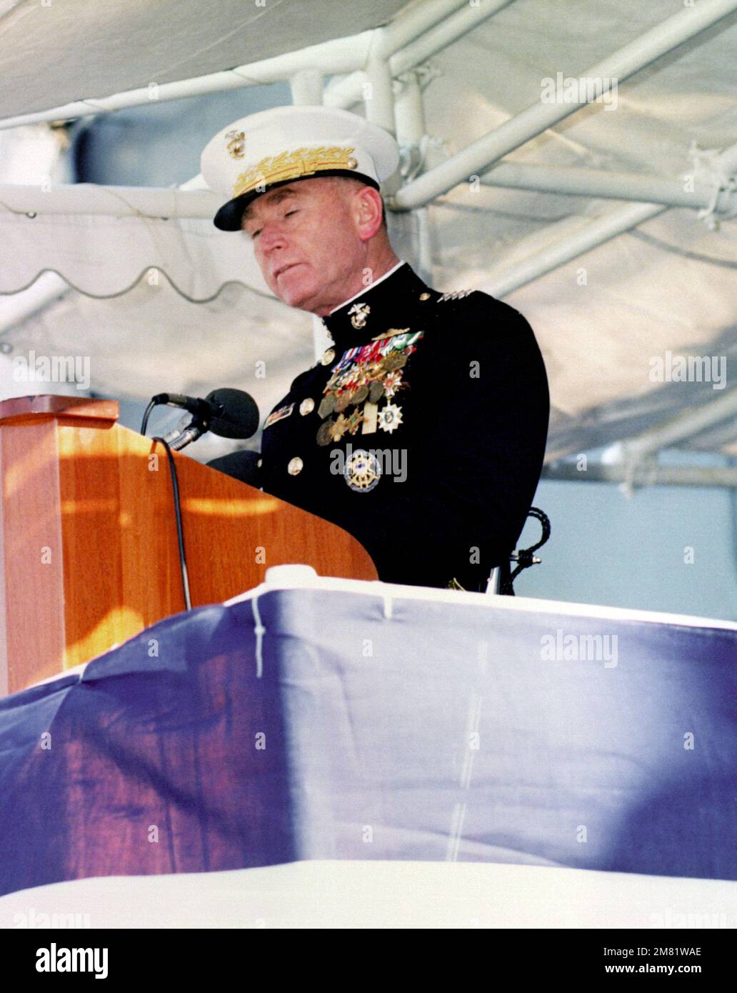 GEN. Paul X. Kelley, commandant of the U.S. Marine Corps, speaks during ...