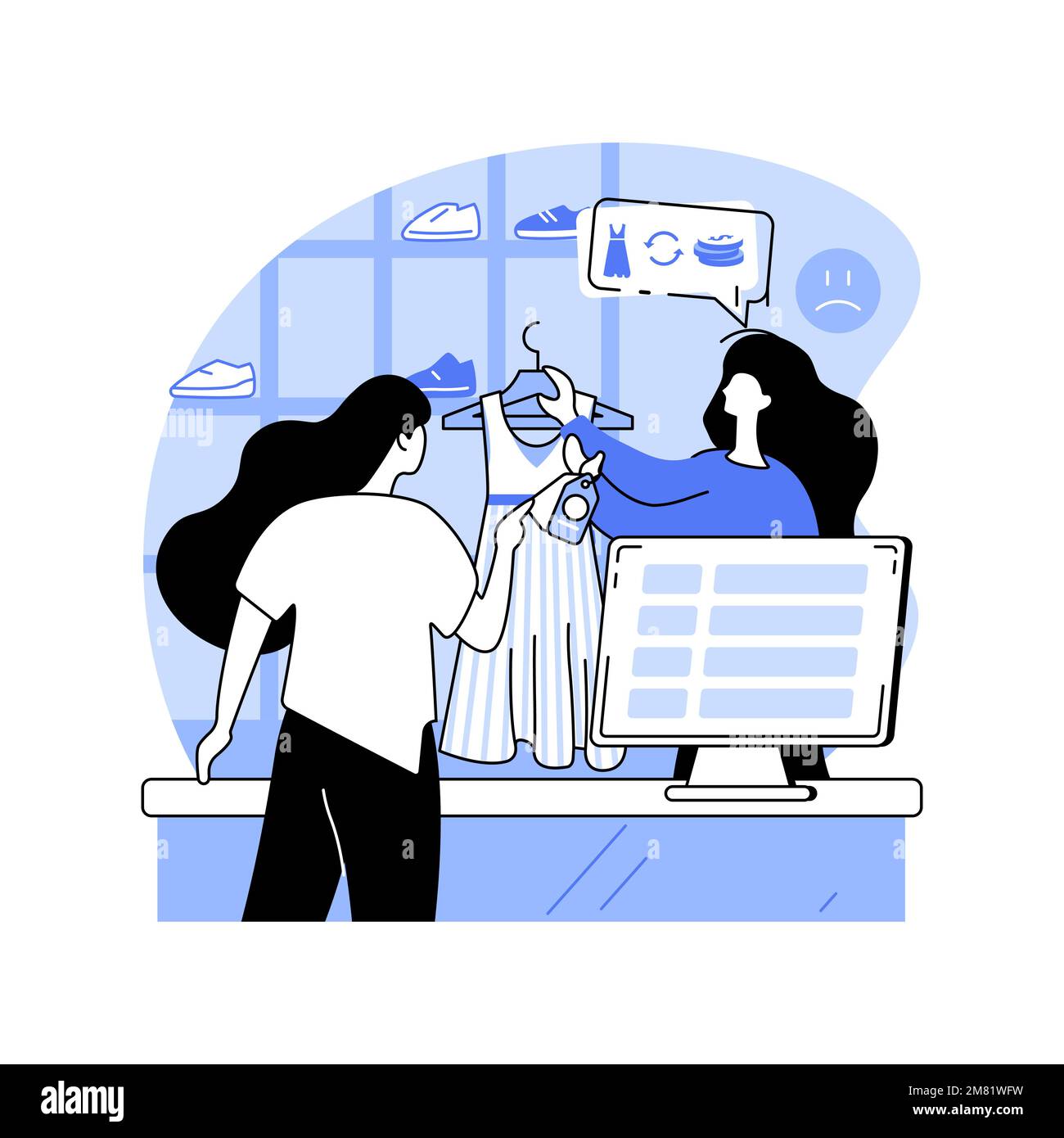 Product return isolated cartoon vector illustrations Stock Vector Image ...