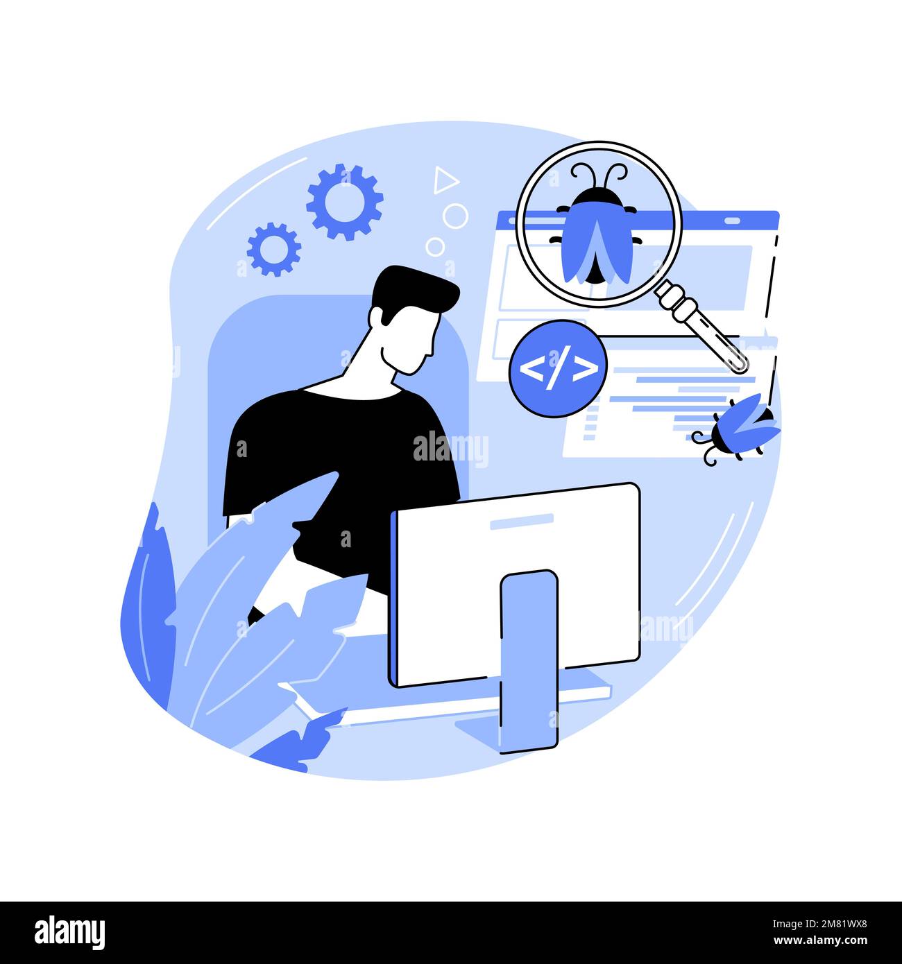 Beta testing isolated cartoon vector illustrations Stock Vector Image ...