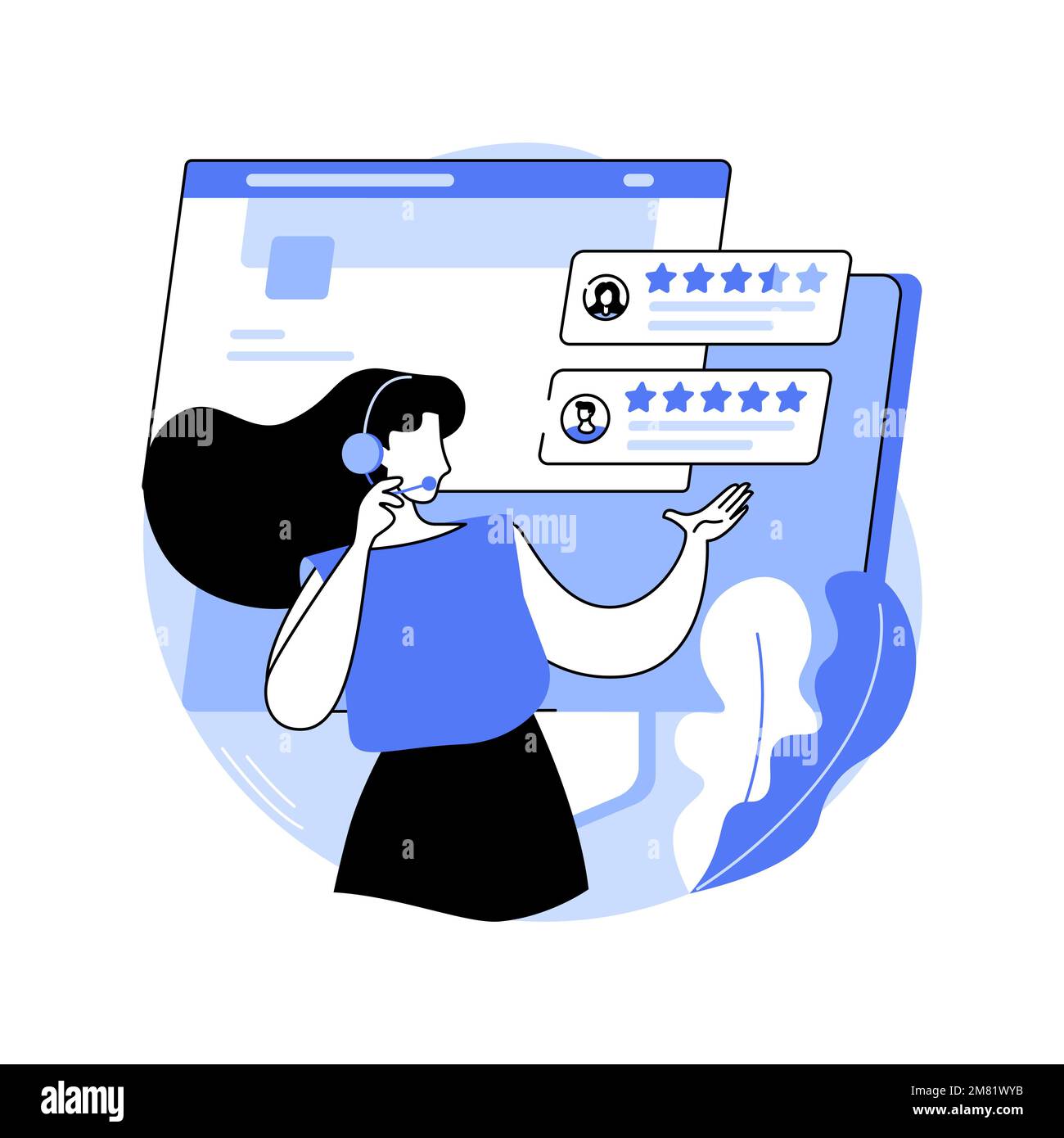 Call center isolated cartoon Stock Vector Images - Alamy