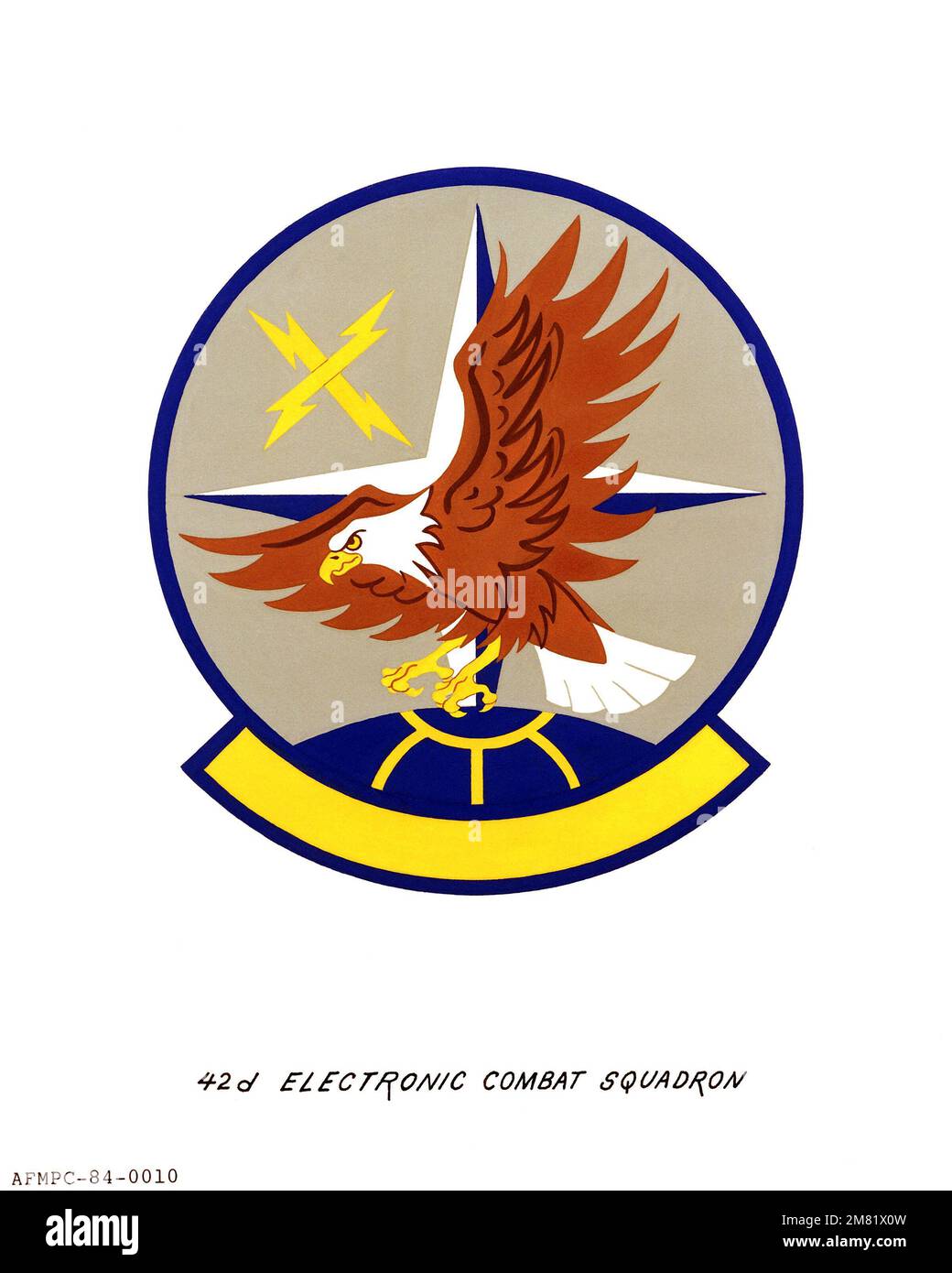 Approved insignia for: 42nd Electronic Combat Squadron. Country: Unknown Stock Photo - Alamy
