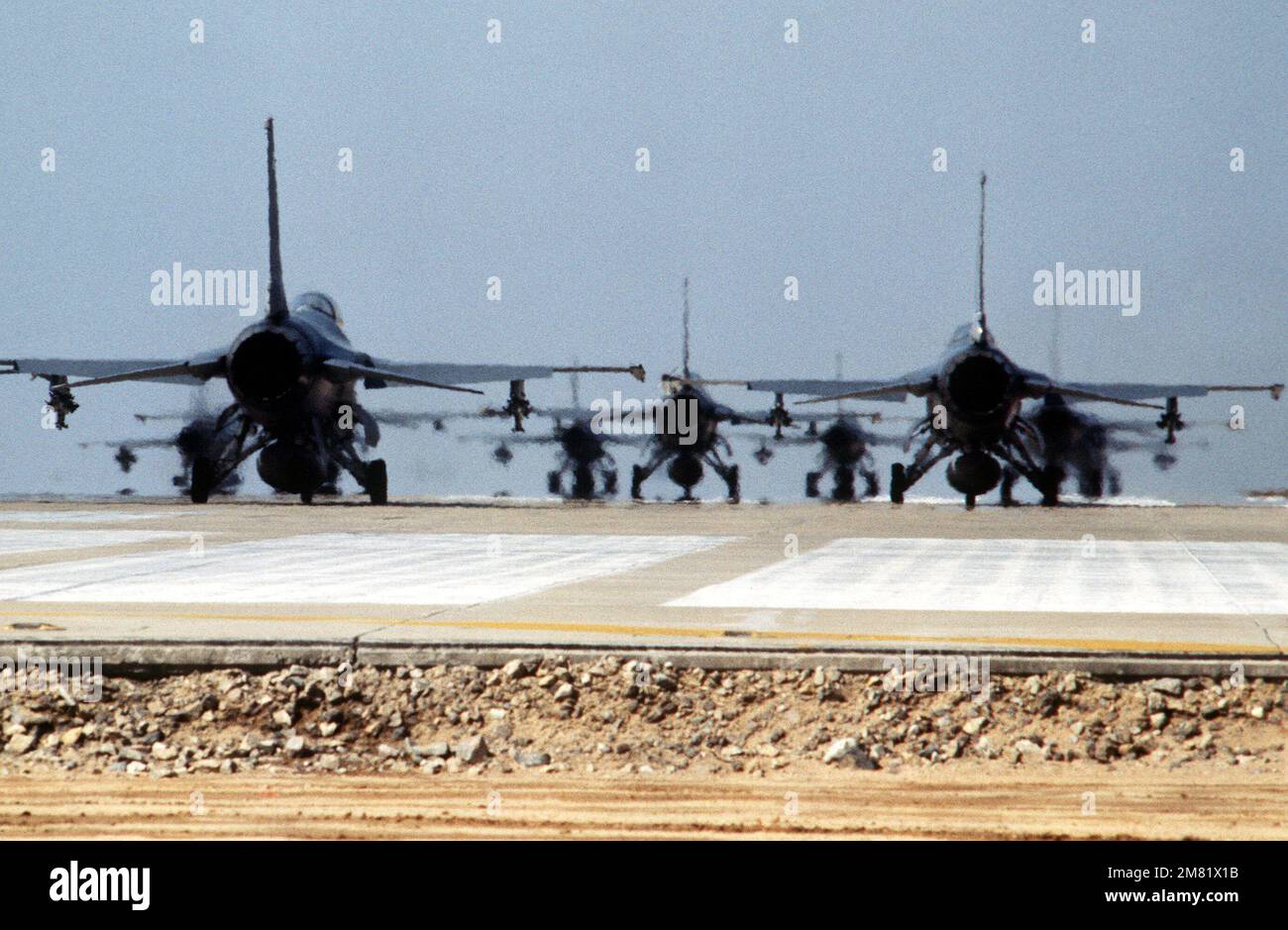 F-16 Fighting Falcon aircraft from the 35th Tactical Fighter Squadron ...