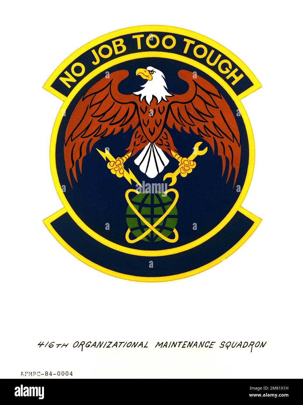 Approved insignia for: 416th Organizational Maintenance Squadron ...