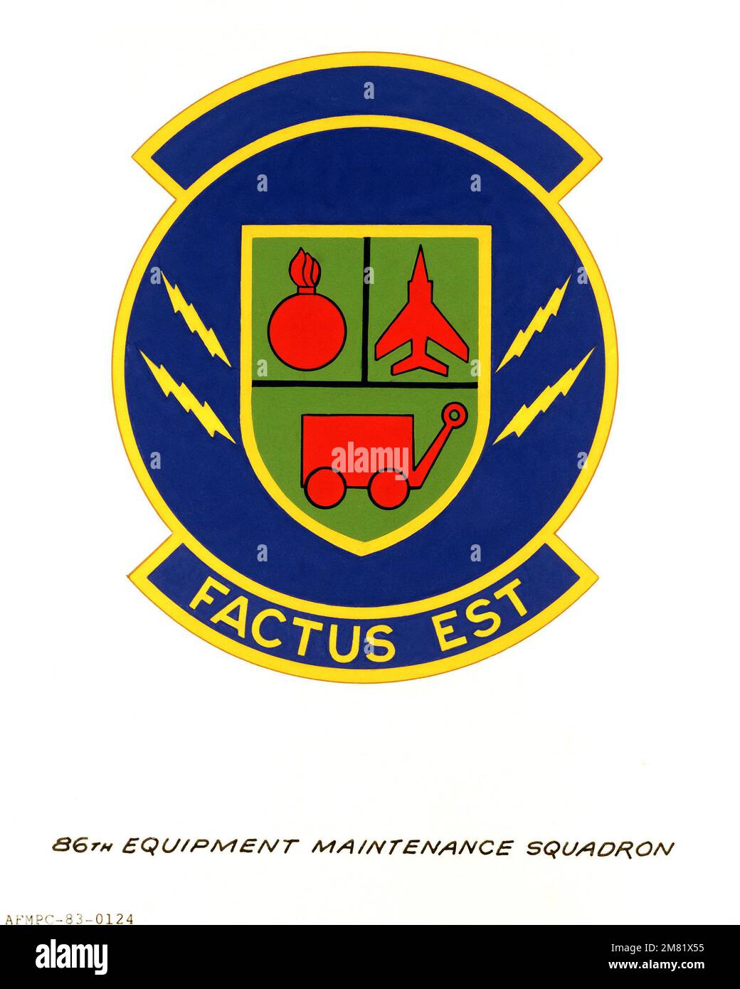 Approved insignia for: 86th Equipment Maintenance Squadron. Country ...