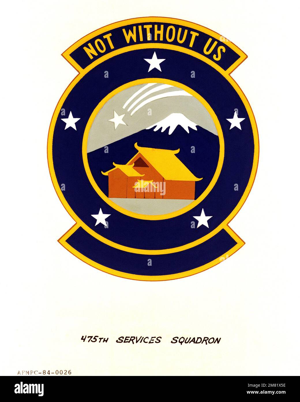 Approved insignia for: 475th Services Squadron. Country: Unknown Stock ...