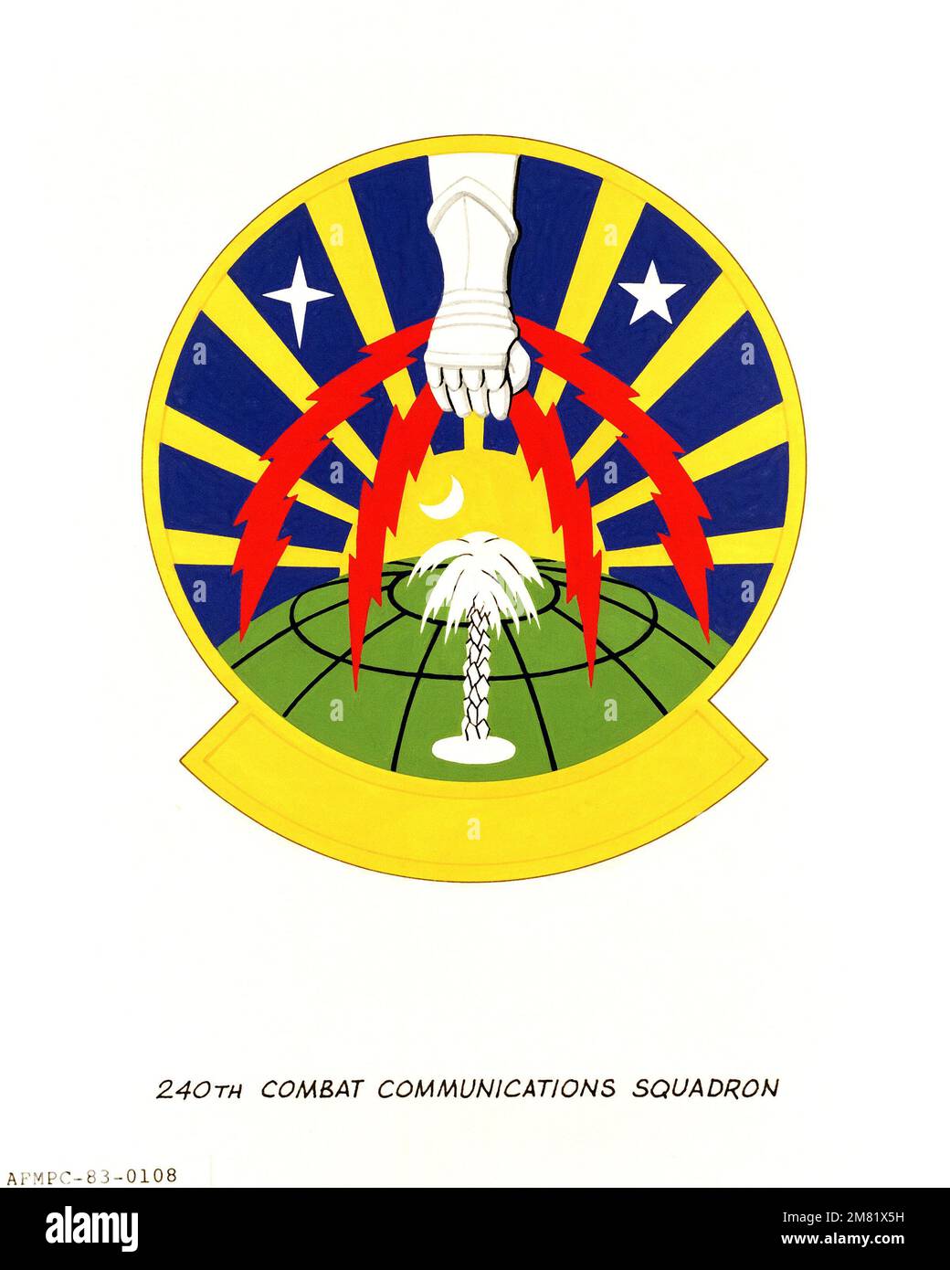 Approved insignia for: 240th Combat Communications Squadron. Country ...