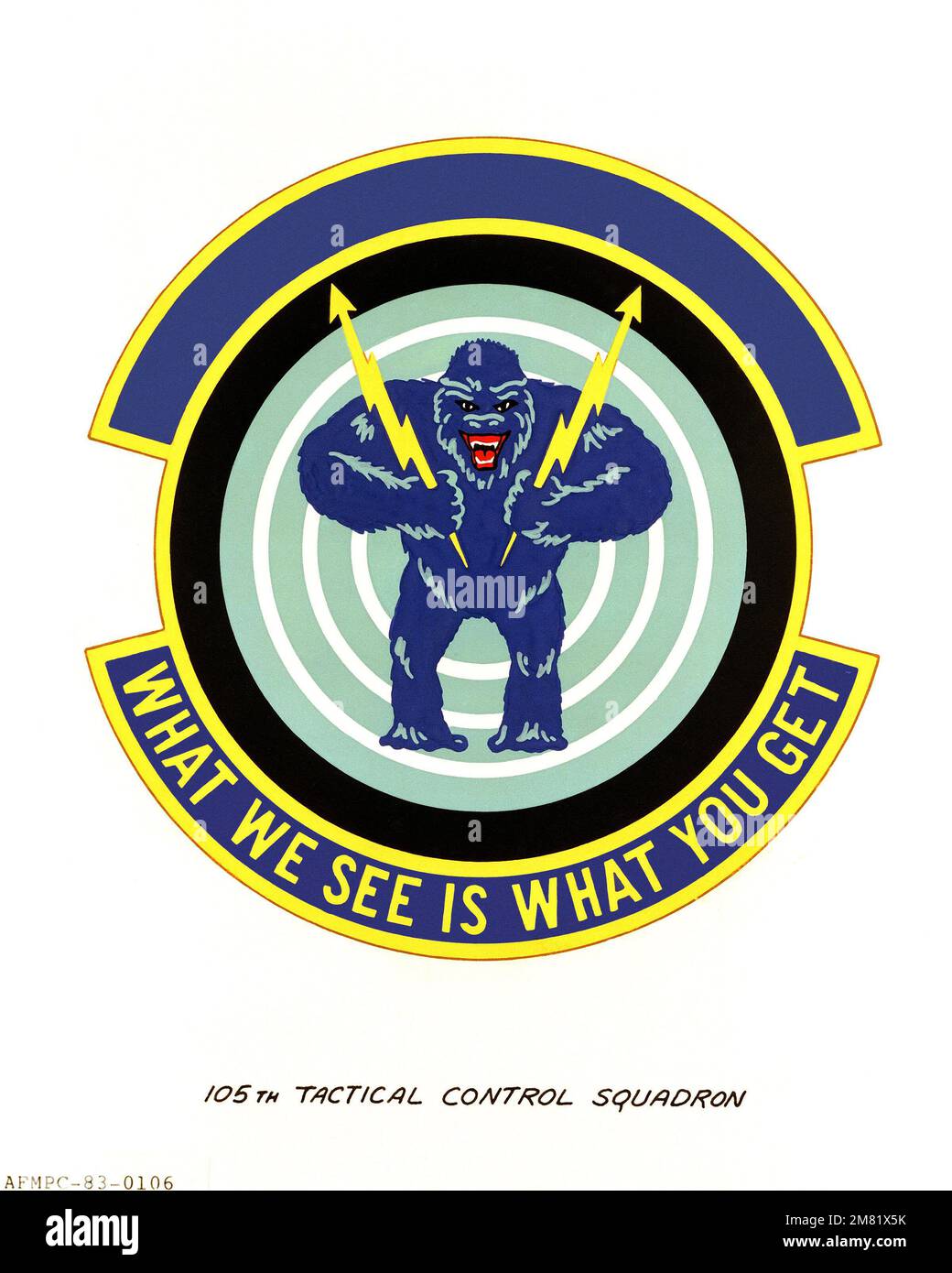 Approved insignia for: 105th Tactical Control Squadron. Country ...
