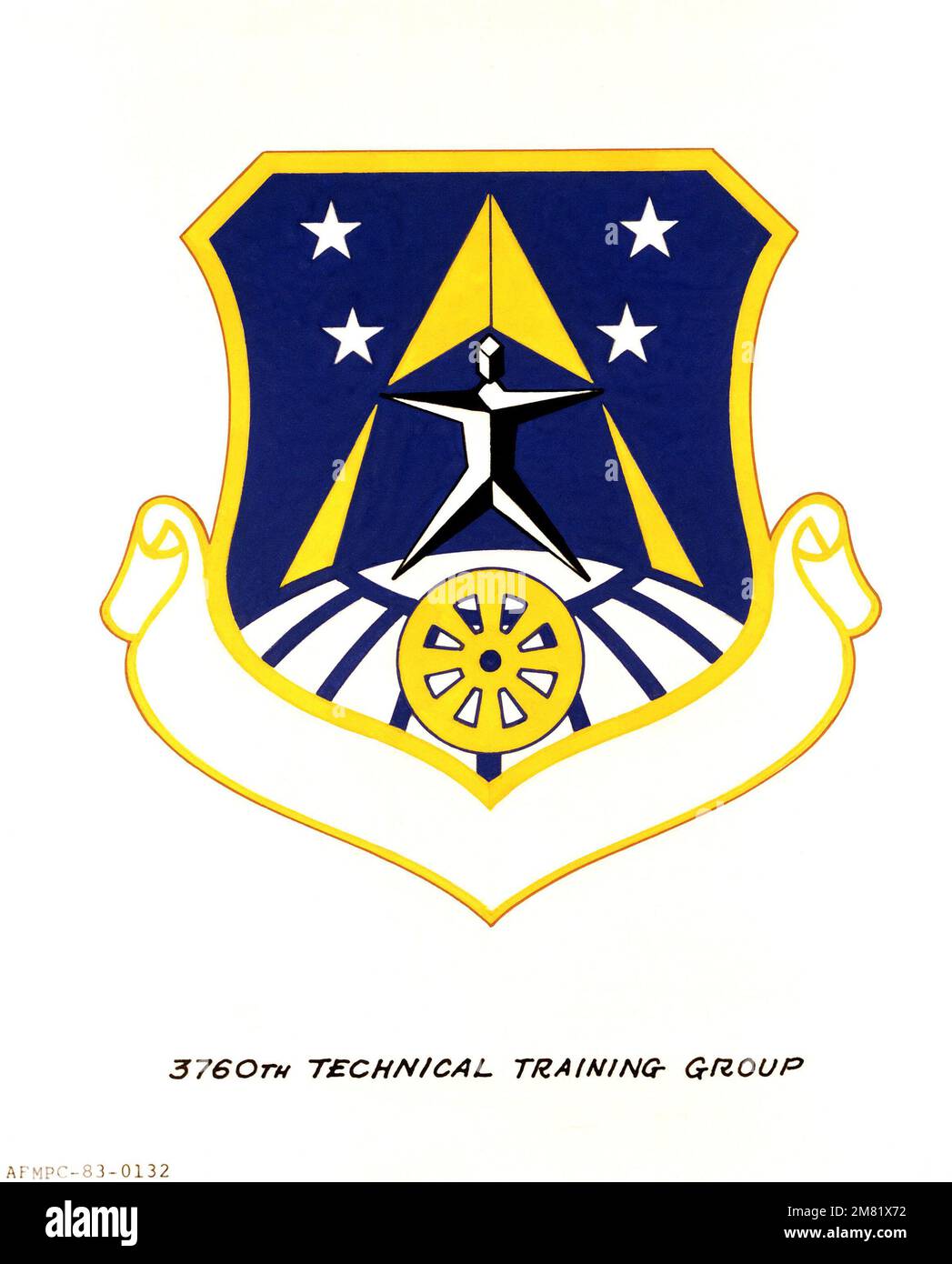 Approved insignia for: 3760th Technical Training Group. Country: Unknown Stock Photo - Alamy