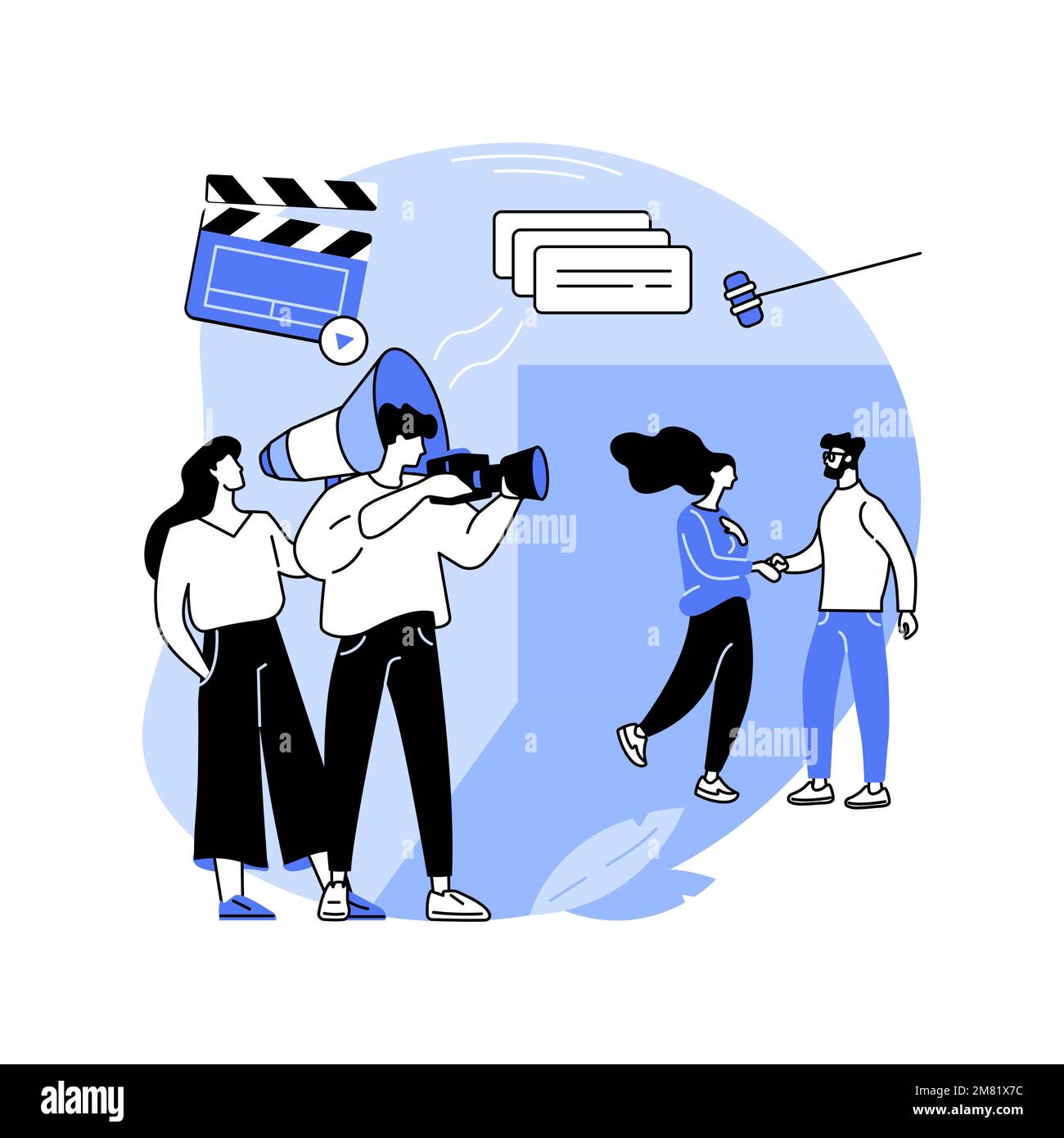 Shooting day isolated cartoon vector illustrations Stock Vector Image ...