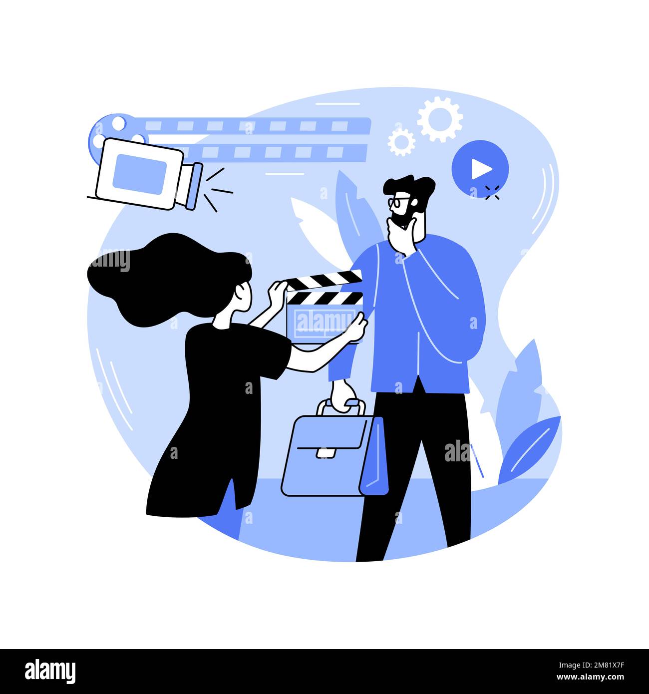 Casting day isolated cartoon vector illustrations Stock Vector Image ...