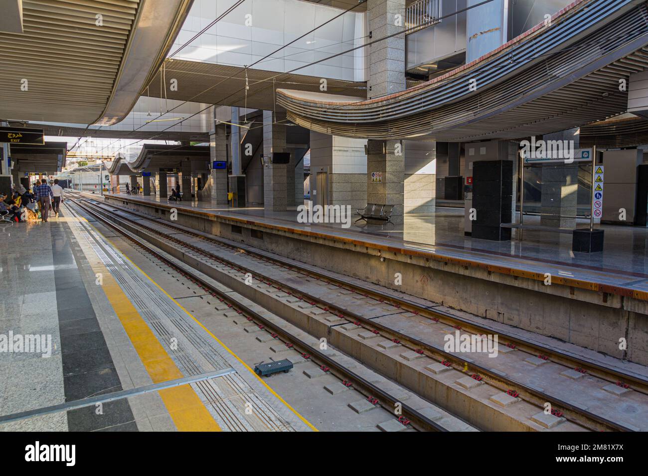 ISFAHAN, IRAN - JULY 9, 2019: View of Kaveh metro station in Isfahan ...