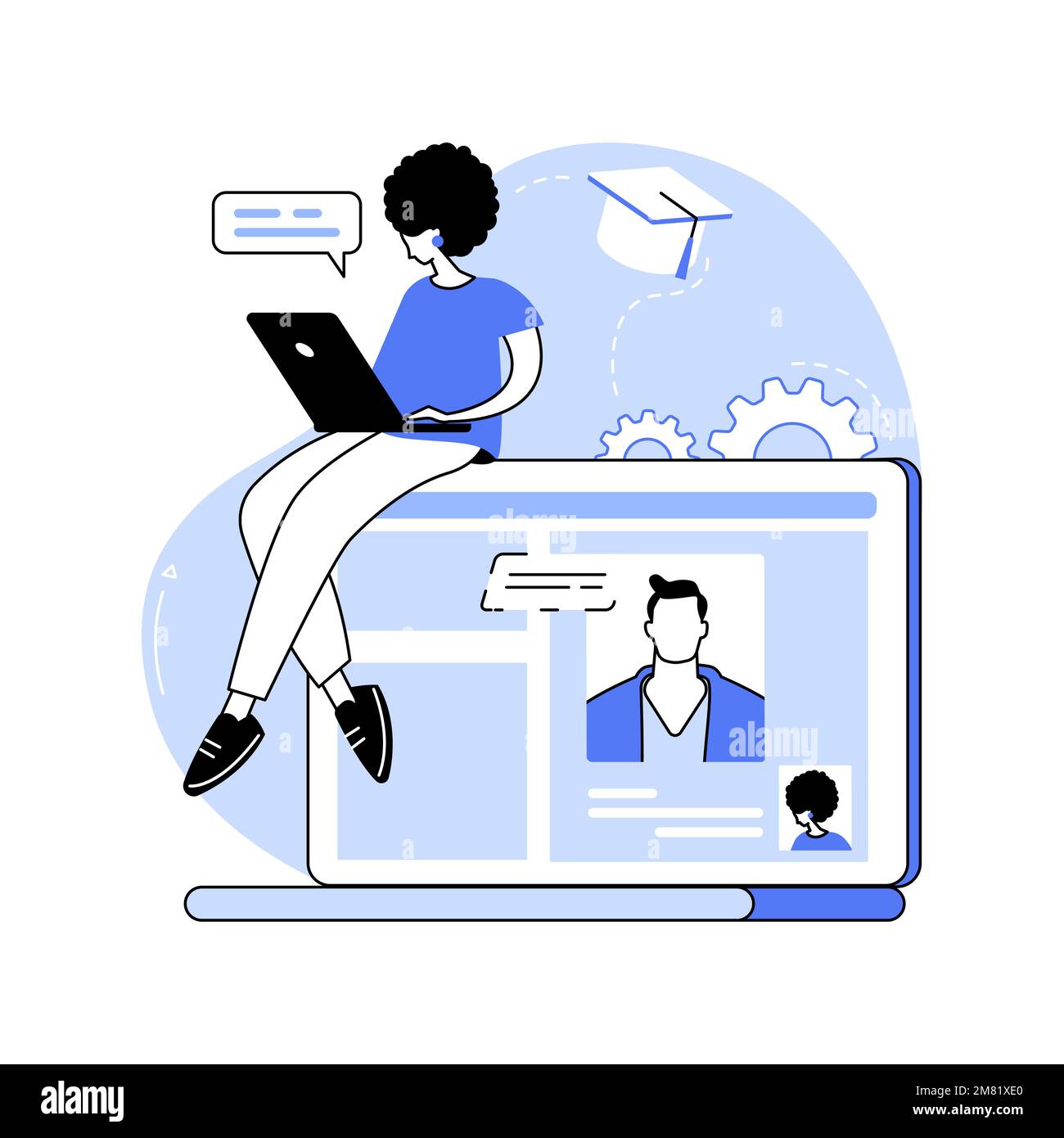 Native speaker isolated cartoon vector illustrations Stock Vector Image ...