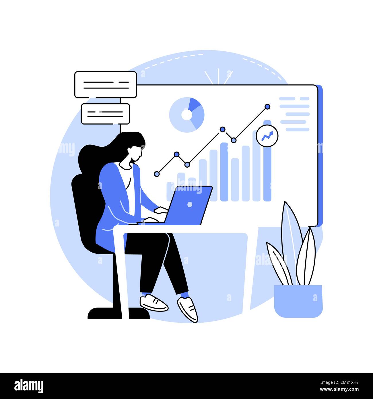 Blogging isolated cartoon vector illustrations Stock Vector Image & Art ...