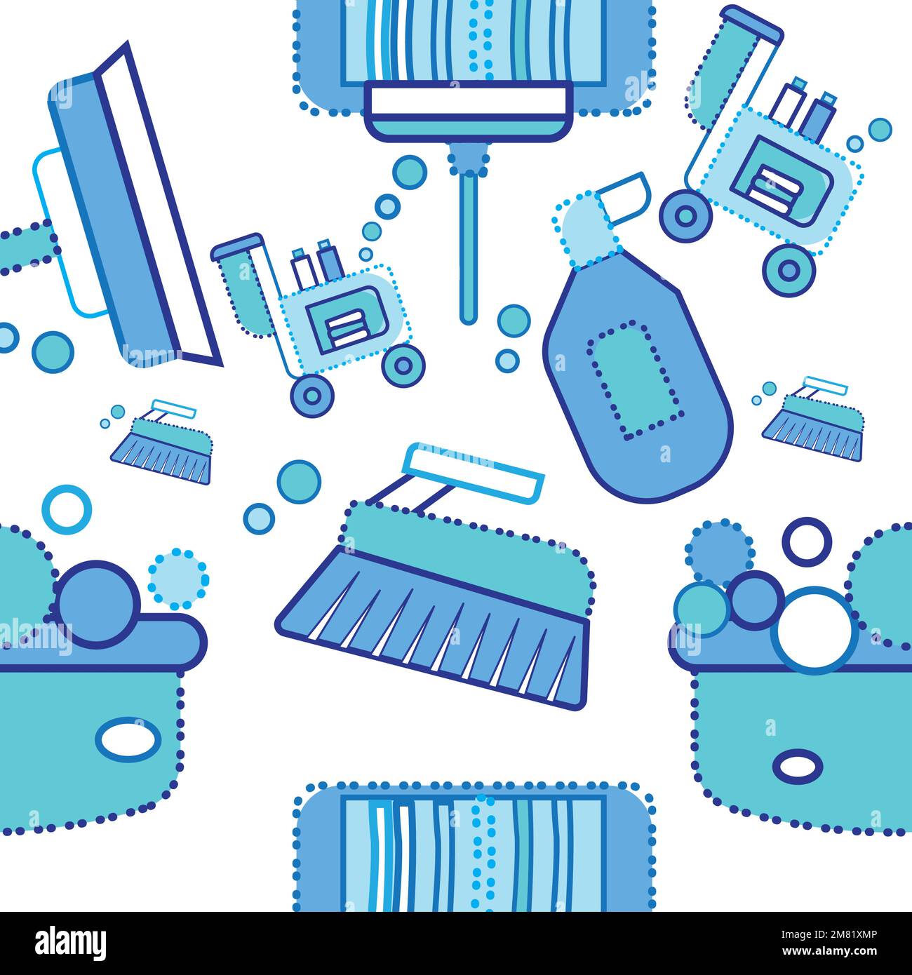 Colored blue cleanliness seamless pattern background Vector Stock ...