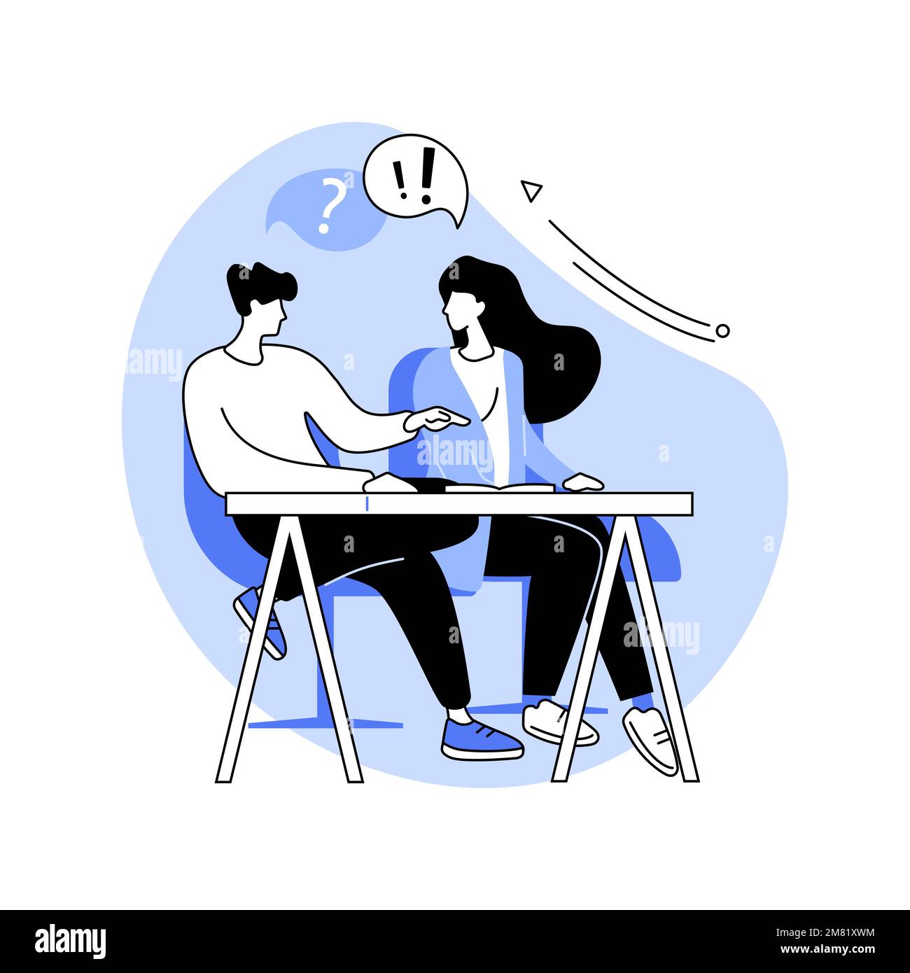 Helping Each Other Isolated Cartoon Vector Illustrations Stock Vector Image And Art Alamy