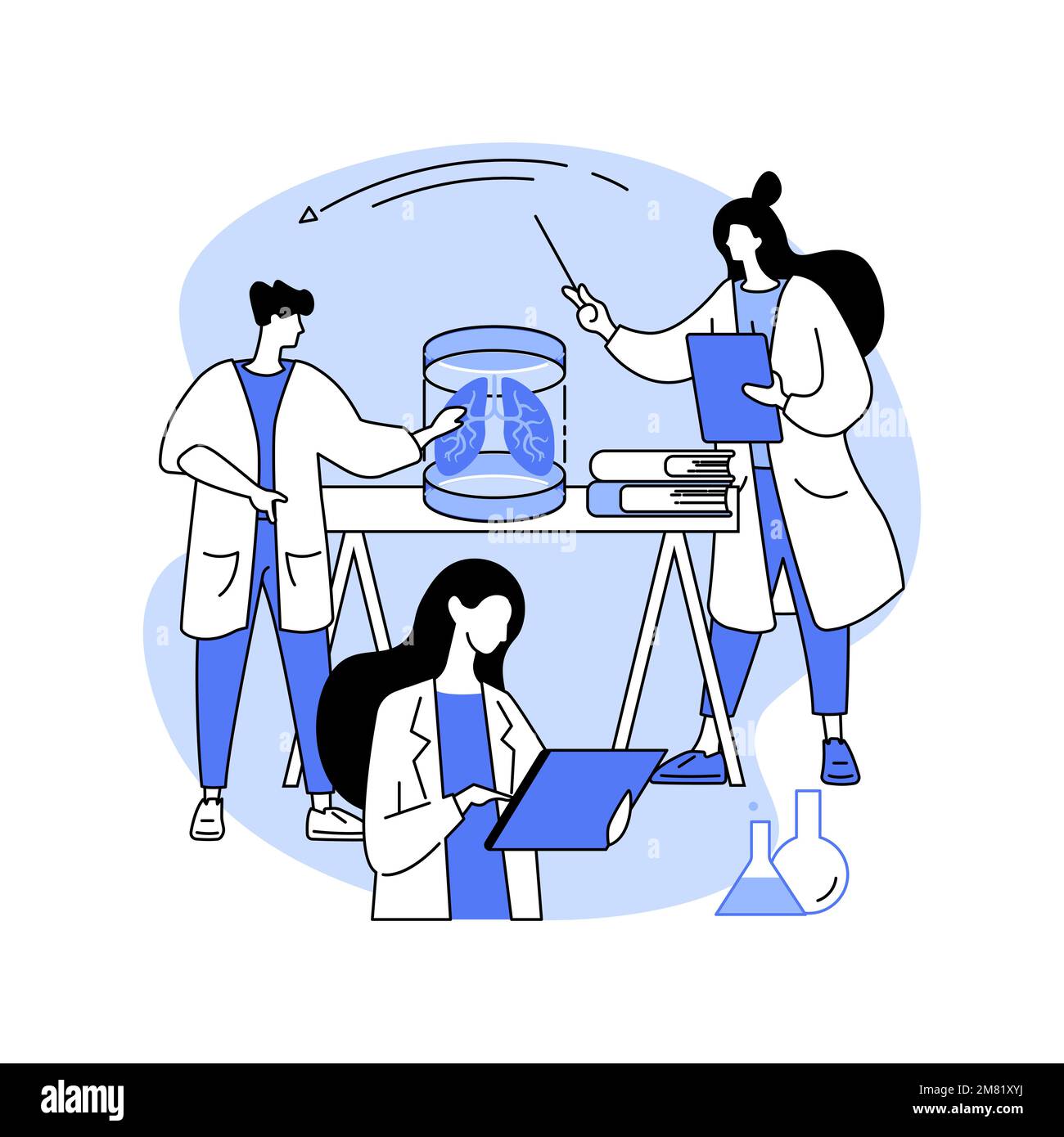 Medical training students Stock Vector Images - Alamy