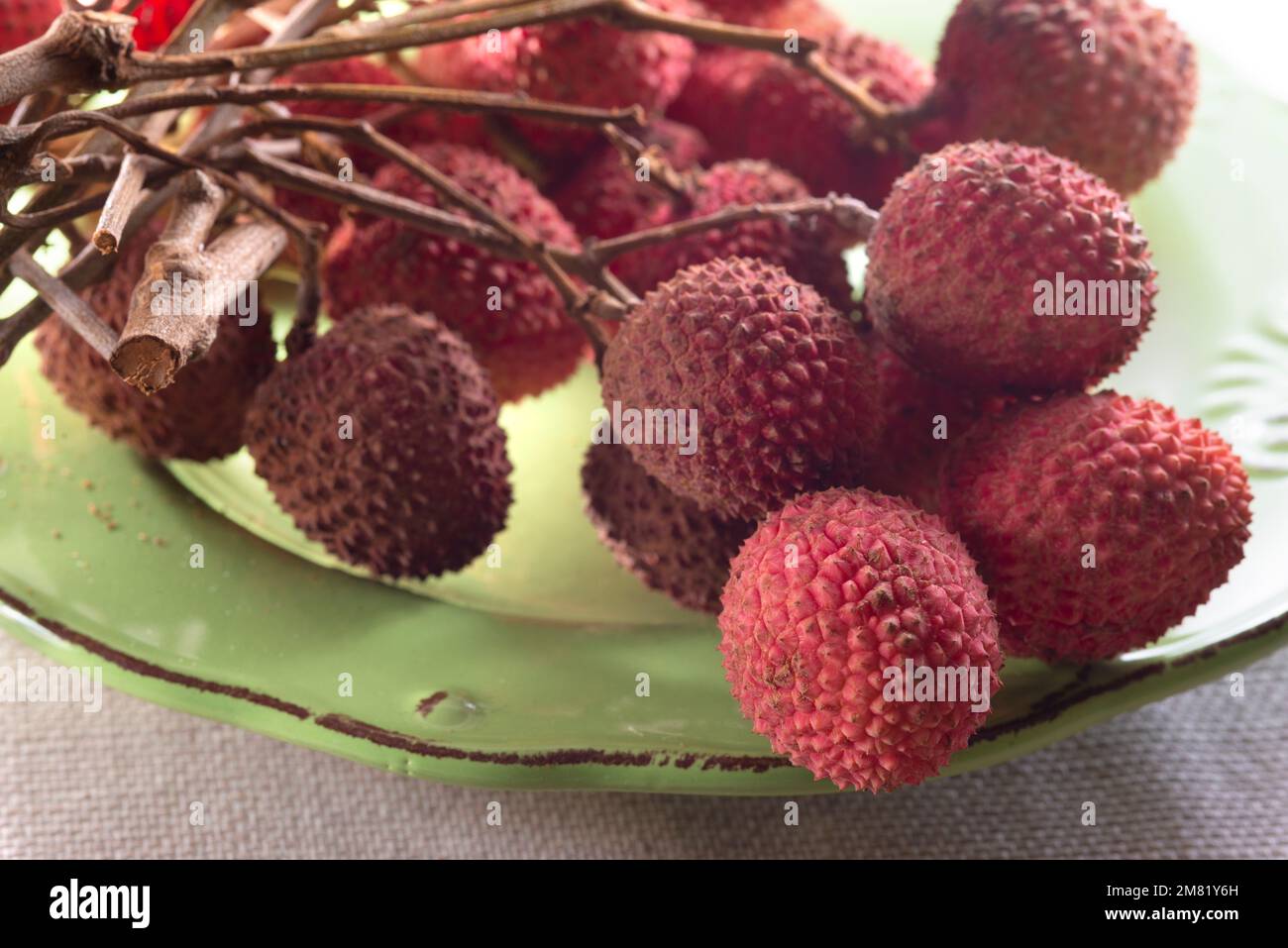 Close up lychee hi-res stock photography and images - Alamy