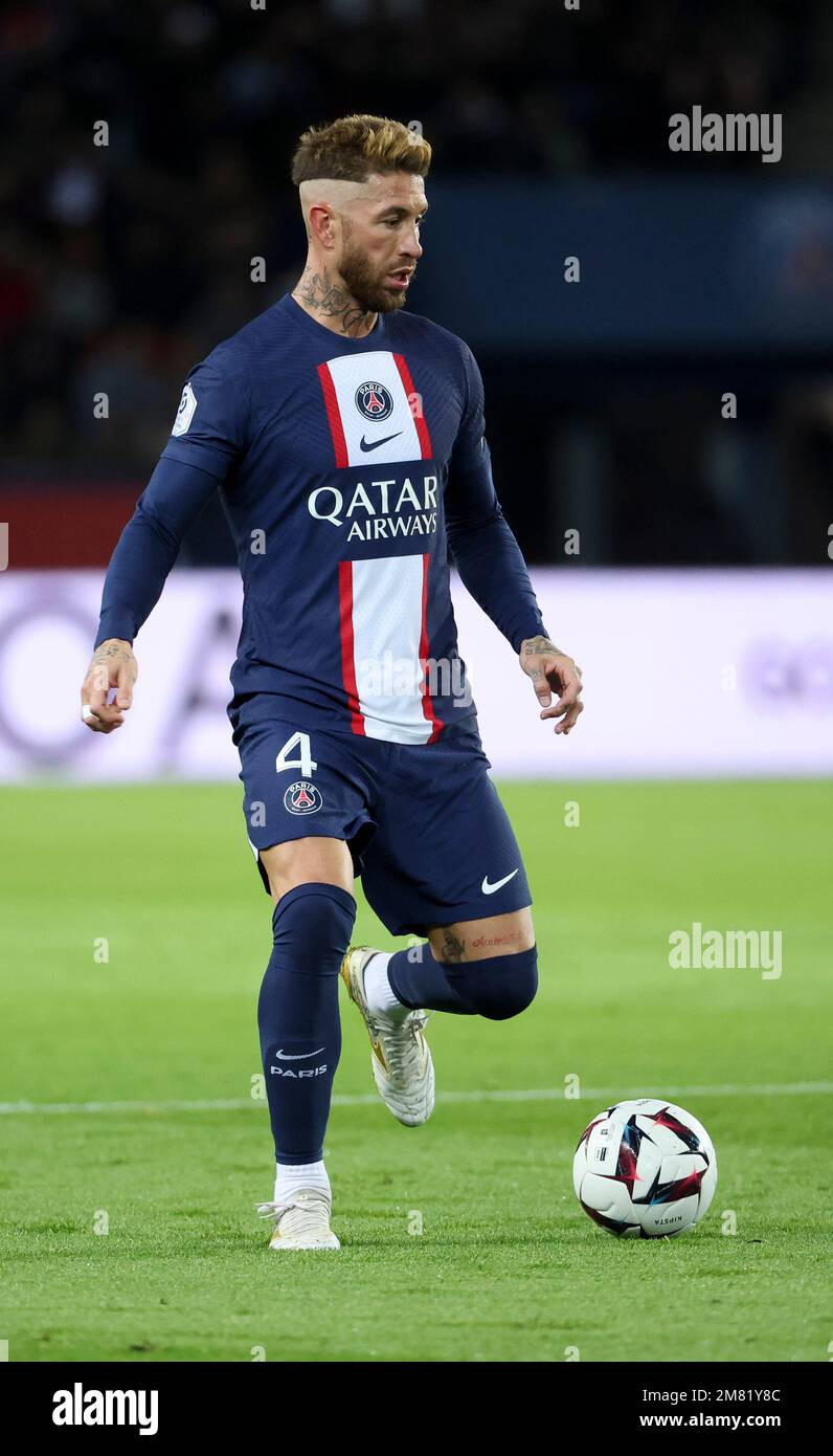 Paris, France - January 11, 2023, Sergio Ramos of PSG during the French ...