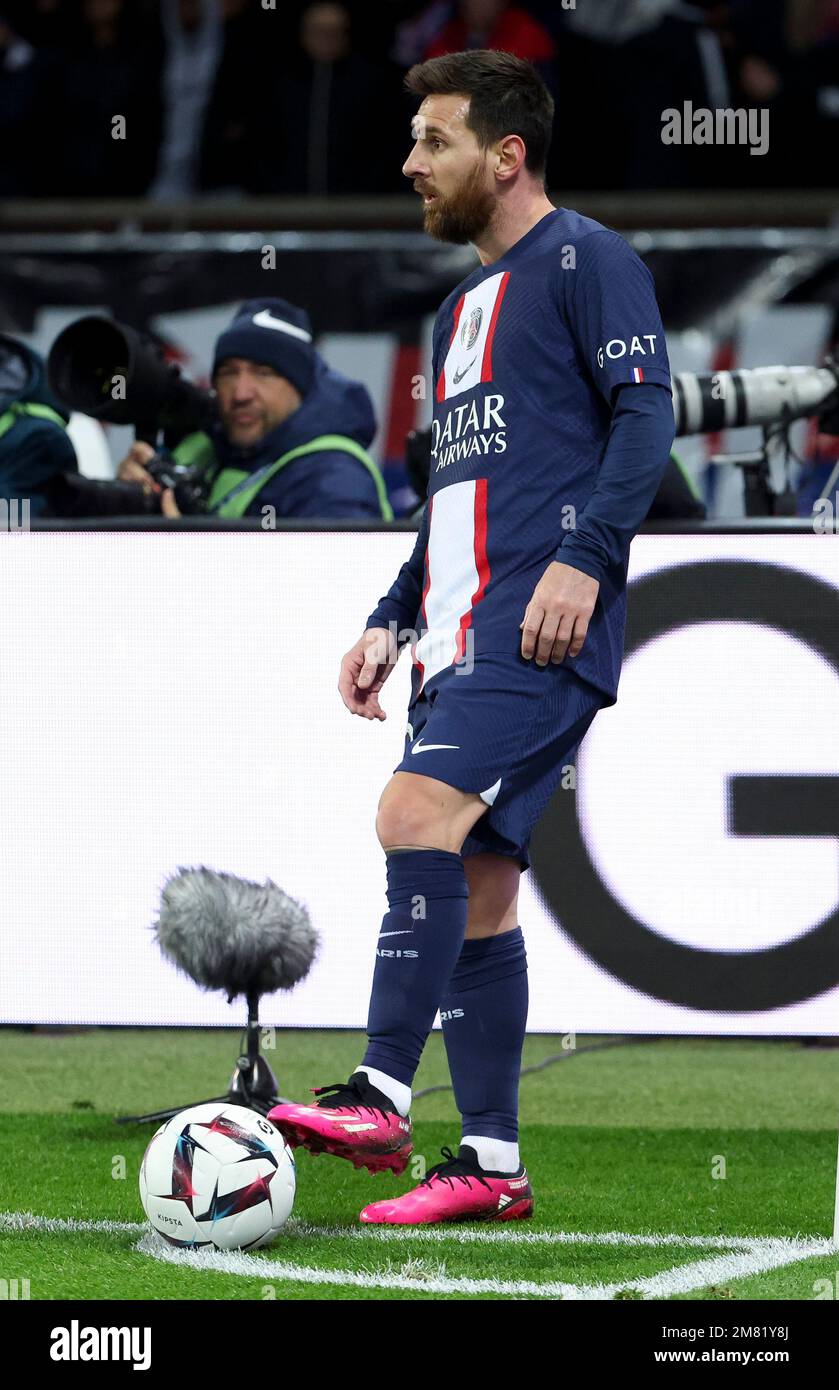 Paris, France - January 11, 2023, Lionel Messi of PSG during the French ...