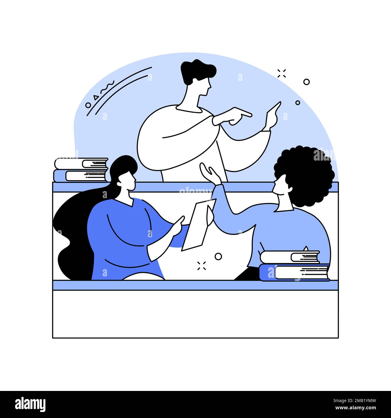 Having a break isolated cartoon vector illustrations Stock Vector Image ...