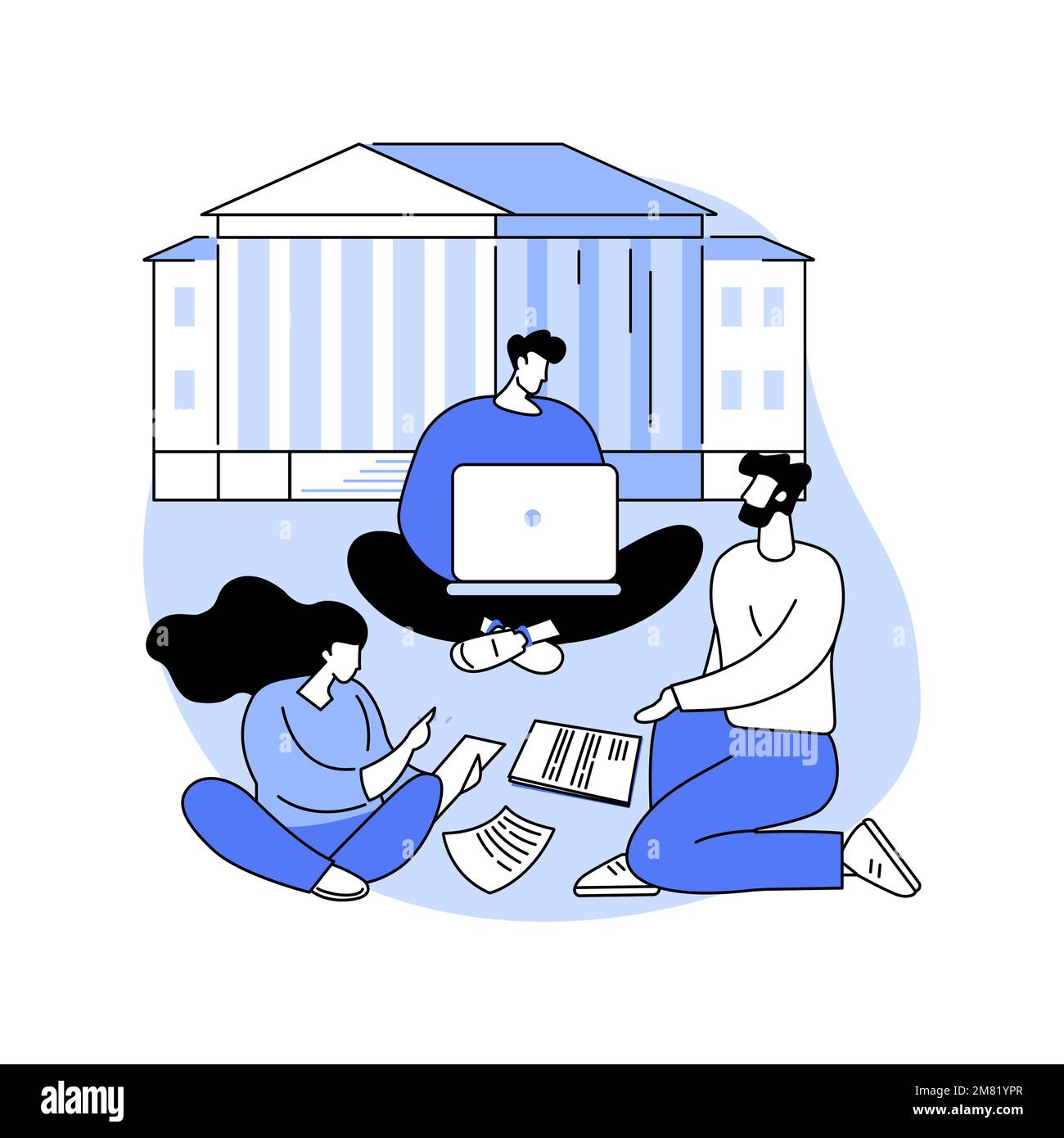 Discussing isolated cartoon vector illustrations Stock Vector Image ...