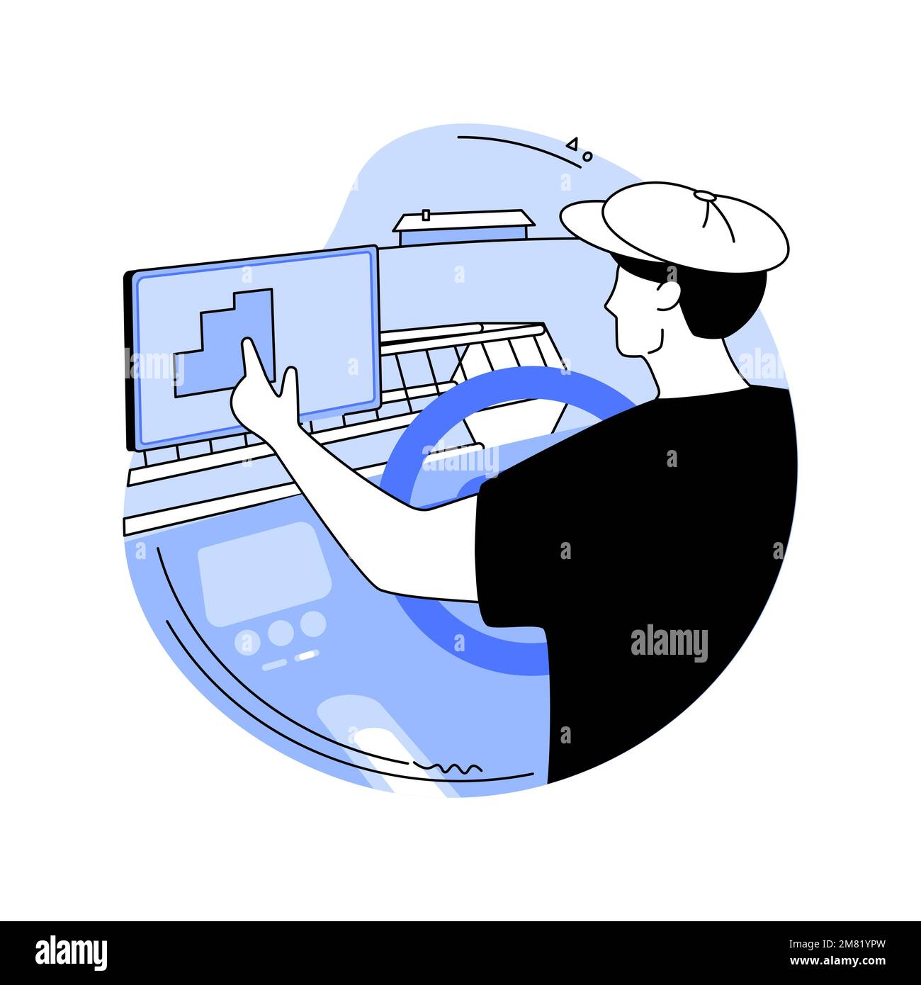 Yield Monitoring Isolated Cartoon Vector Illustrations Stock Vector