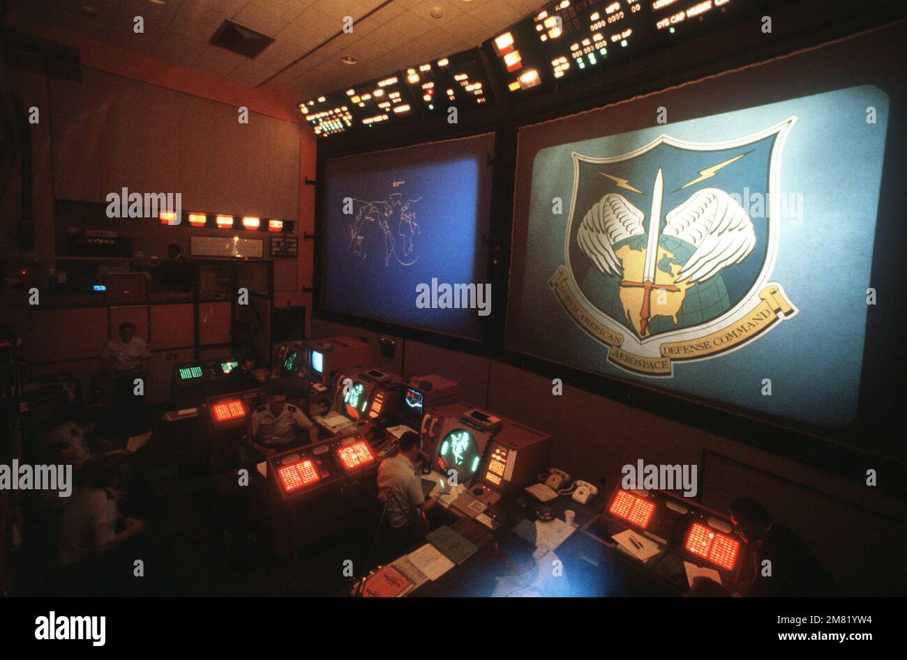 The Command Post of the North American Air Defense (NORAD) Cheyenne ...