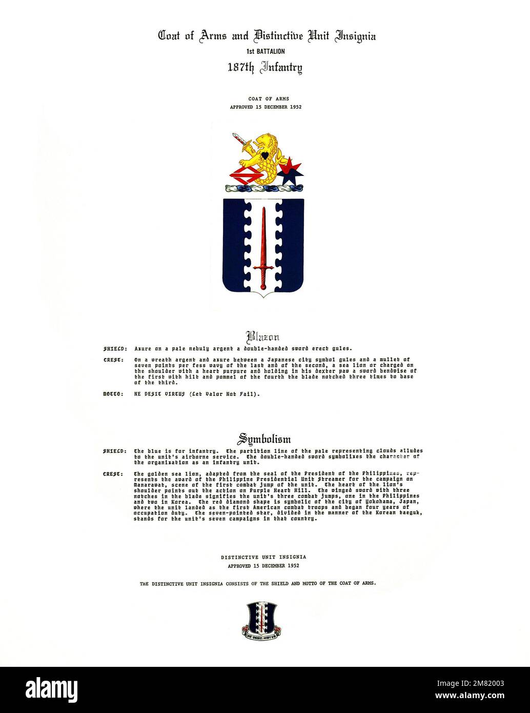 187th infantry regiment hi-res stock photography and images - Alamy