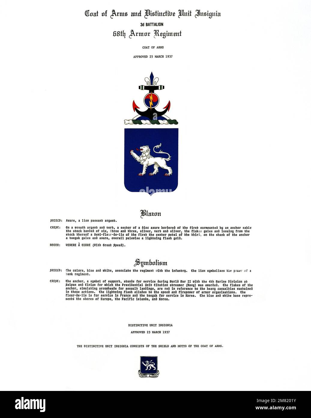 68th armor regiment hi-res stock photography and images - Alamy