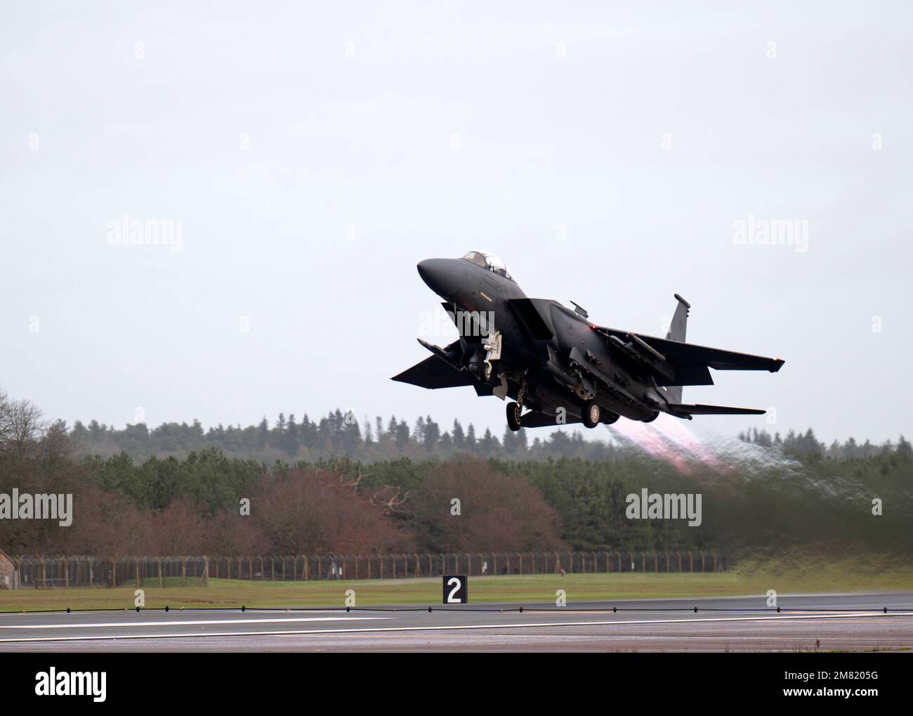 An F-15E Strike Eagle assigned to the 492nd Fighter Generation Squadron ...