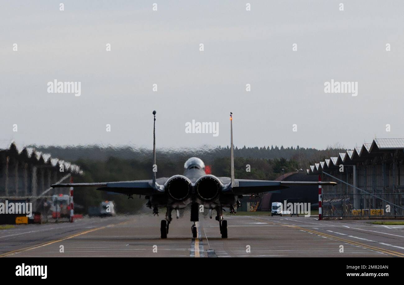An F-15E Strike Eagle assigned to the 492nd Fighter Generation Squadron ...