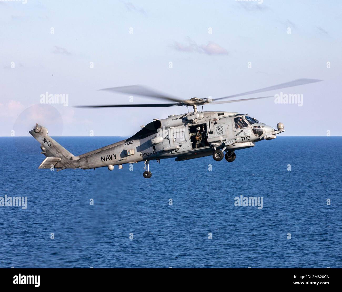 230107-N-EL850-3096 IONIAN SEA (Jan. 7, 2023) An MH-60R Sea Hawk ...
