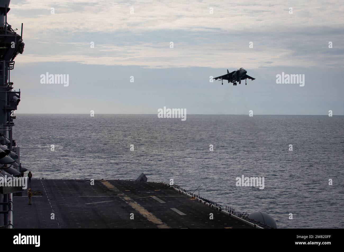 221205-N-HK187-1102 ATLANTIC OCEAN (Dec. 6, 2022) An AV-8B Harrier ...