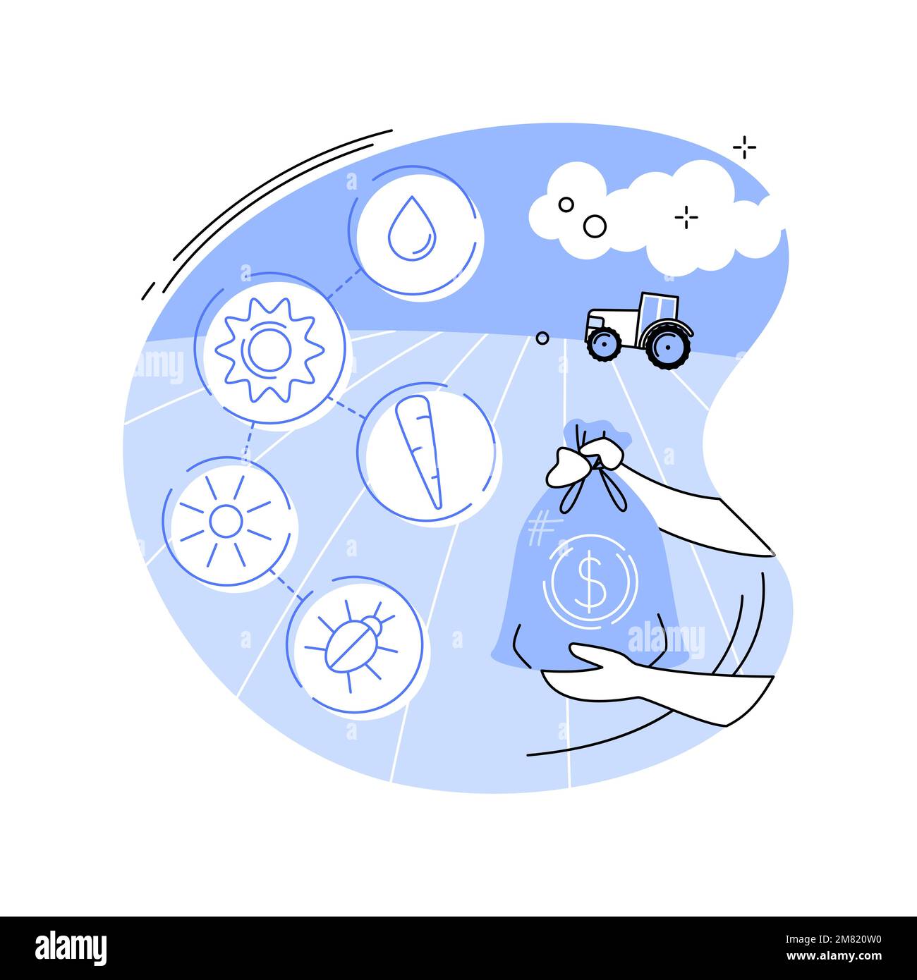 Rural grants isolated cartoon vector illustrations Stock Vector Image ...