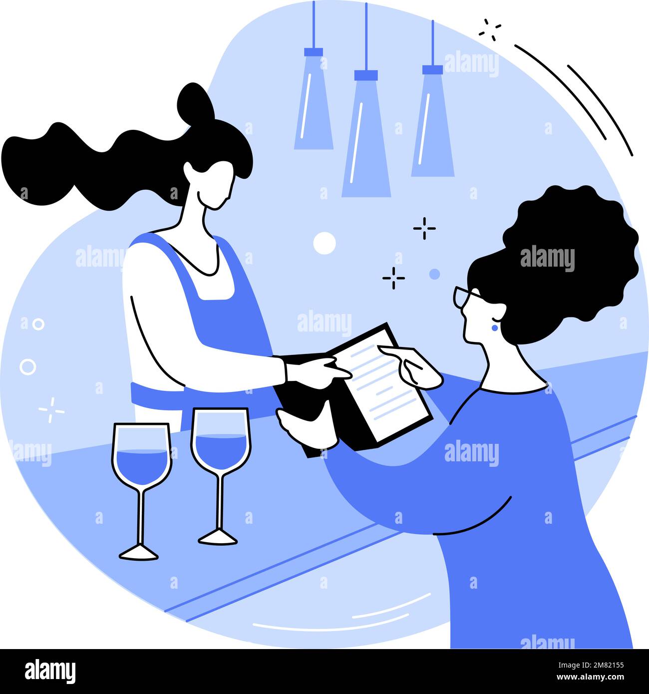 Wine list isolated cartoon vector illustrations Stock Vector Image ...