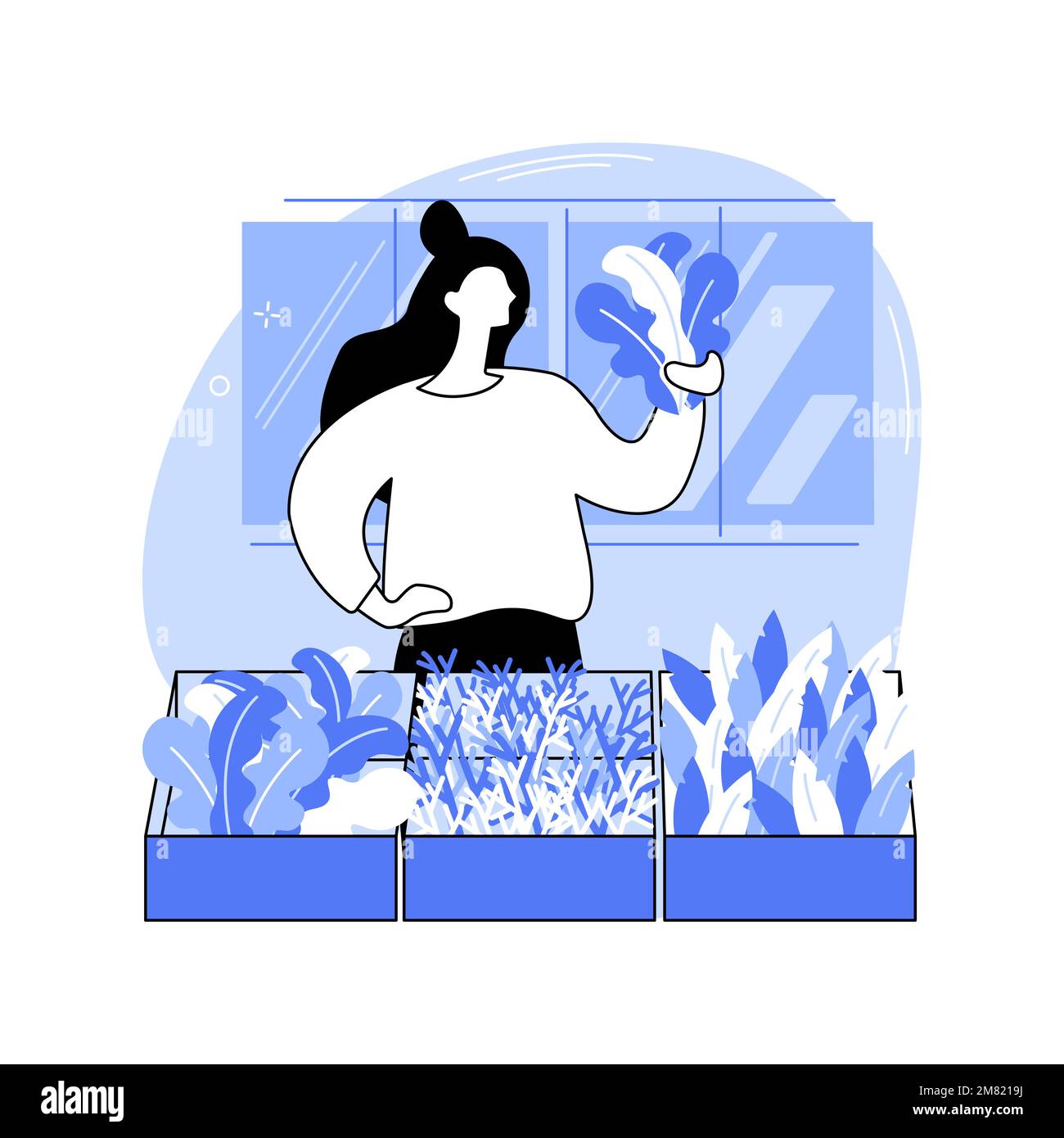 Leafy greens isolated cartoon vector illustrations Stock Vector Image ...