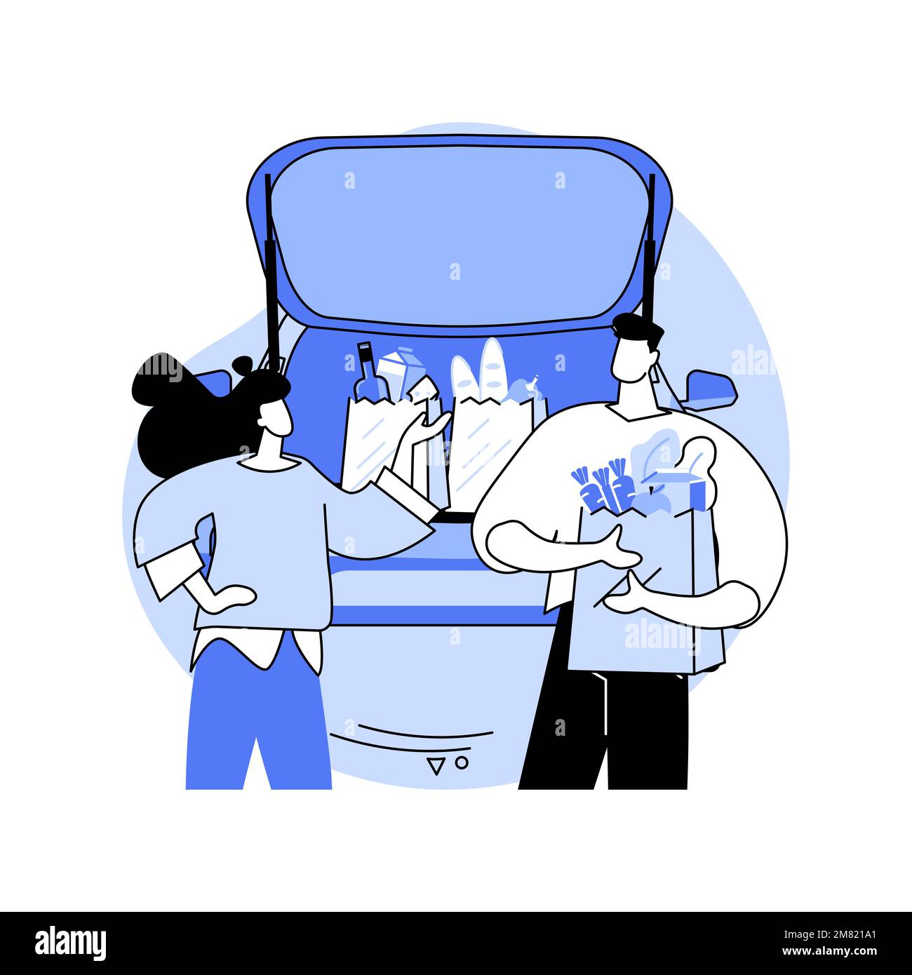 Eco-friendly packaging isolated cartoon vector illustrations Stock ...