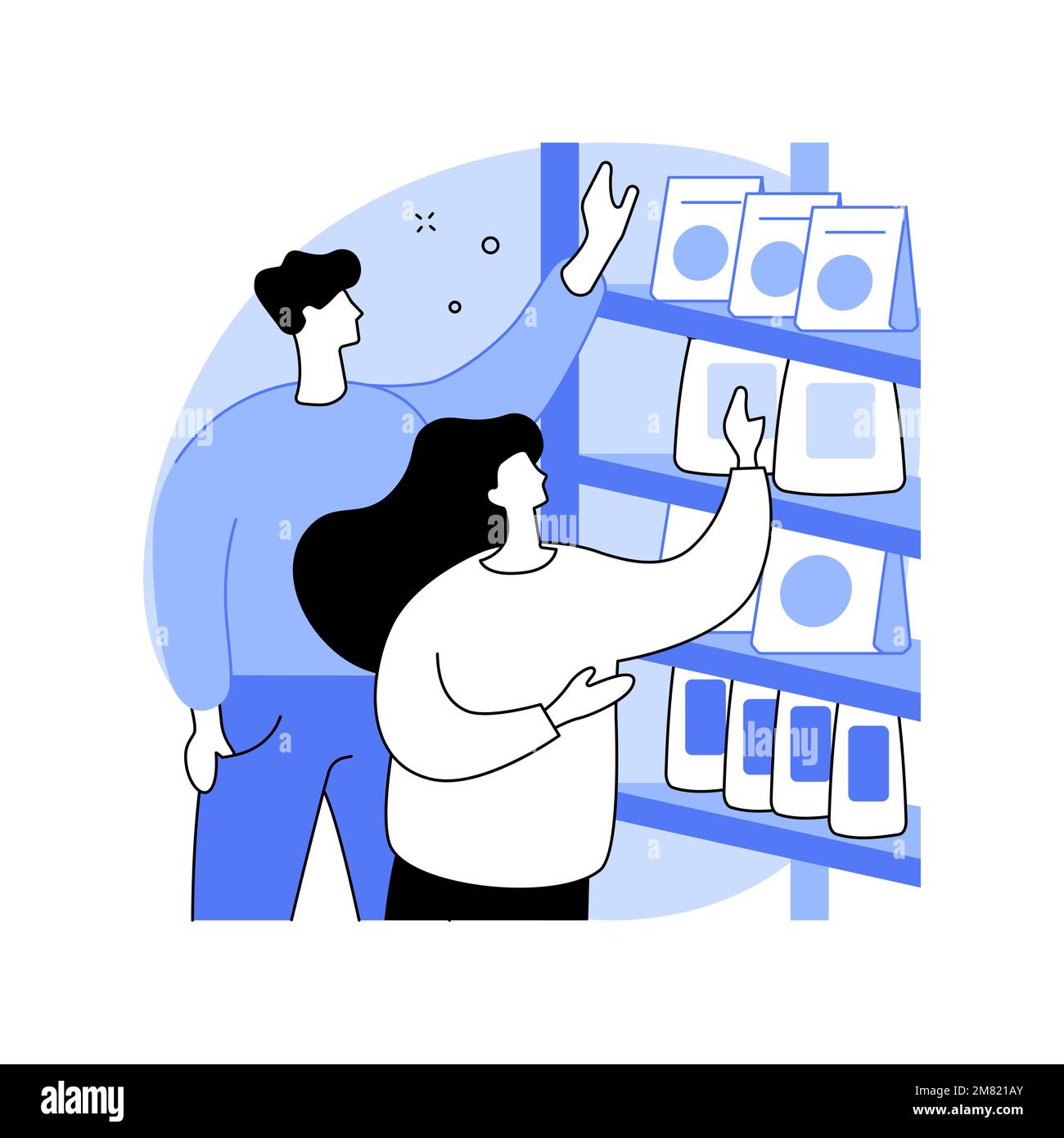 Buying essentials isolated cartoon vector illustrations Stock Vector Image & Art - Alamy