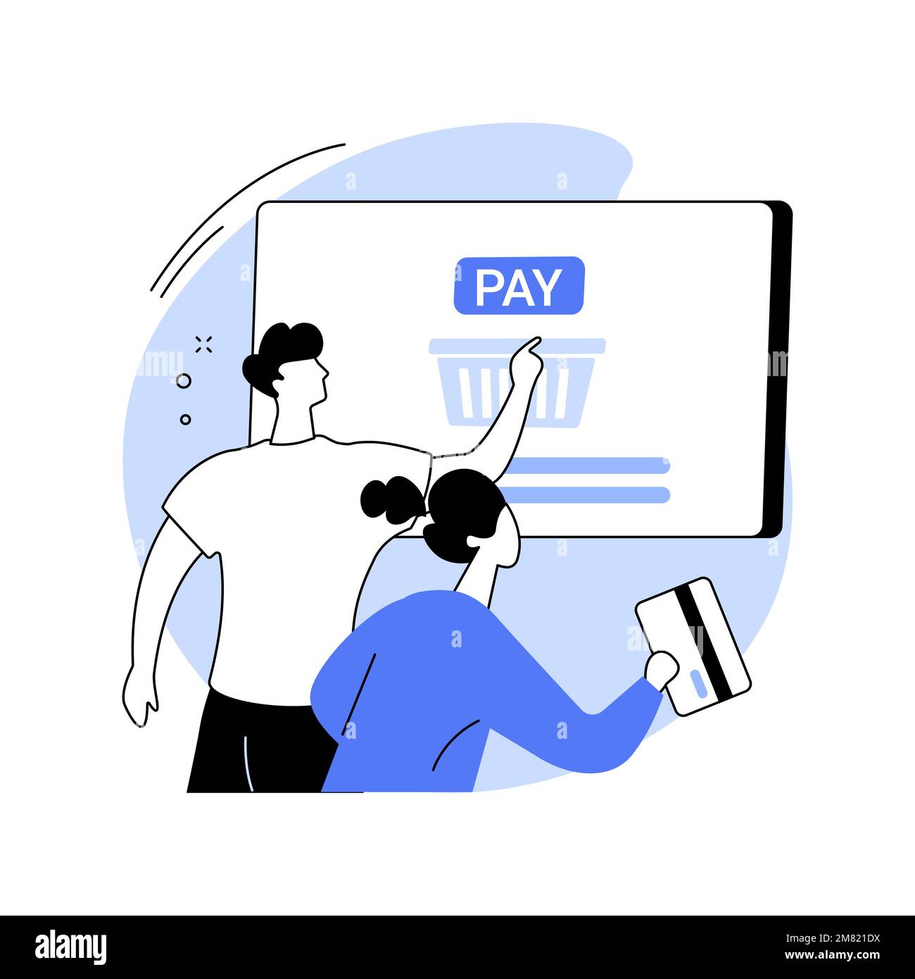 Paying order isolated cartoon vector illustrations Stock Vector Image ...