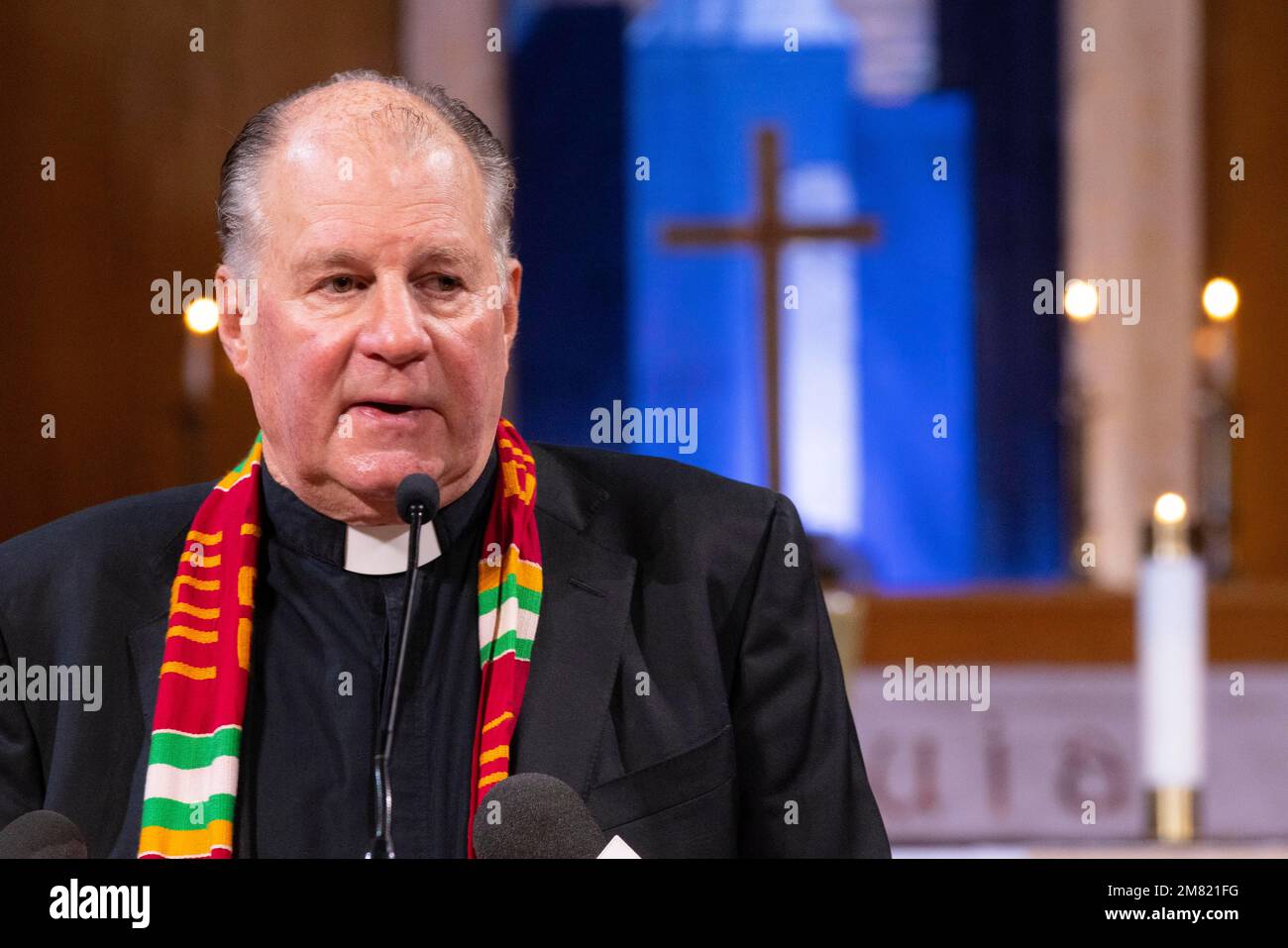 Portland, USA. 11th Jan, 2023. Rev. Mark Knutson, Chair of 'Lift Every ...