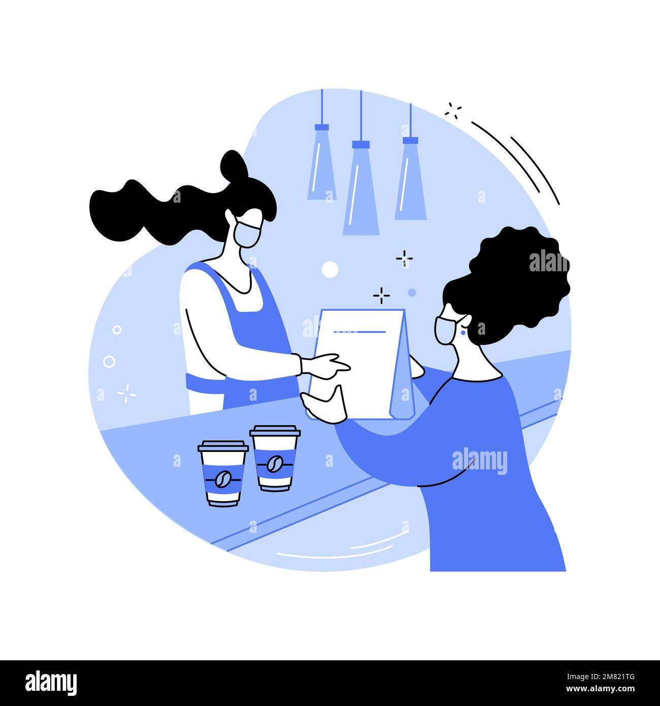 Make an order isolated cartoon vector illustrations Stock Vector Image ...