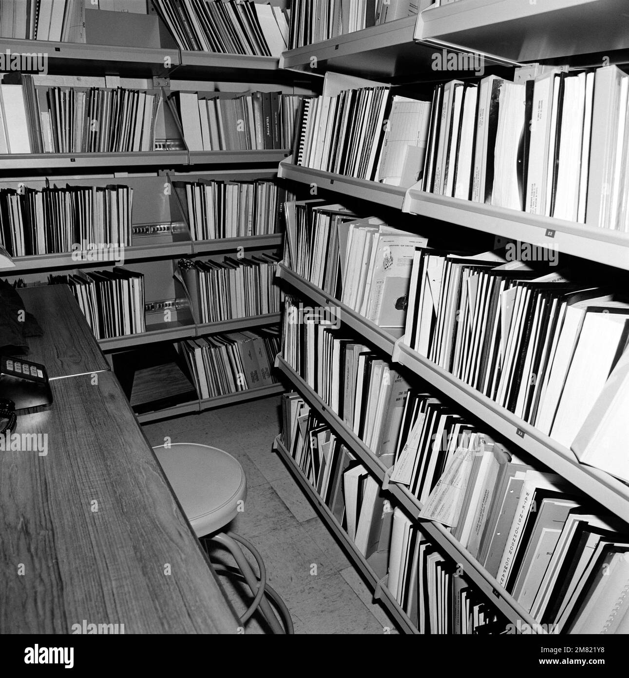 Ship's library aboard the battleship USS IOWA (BB 61). Base: Pascagoula ...