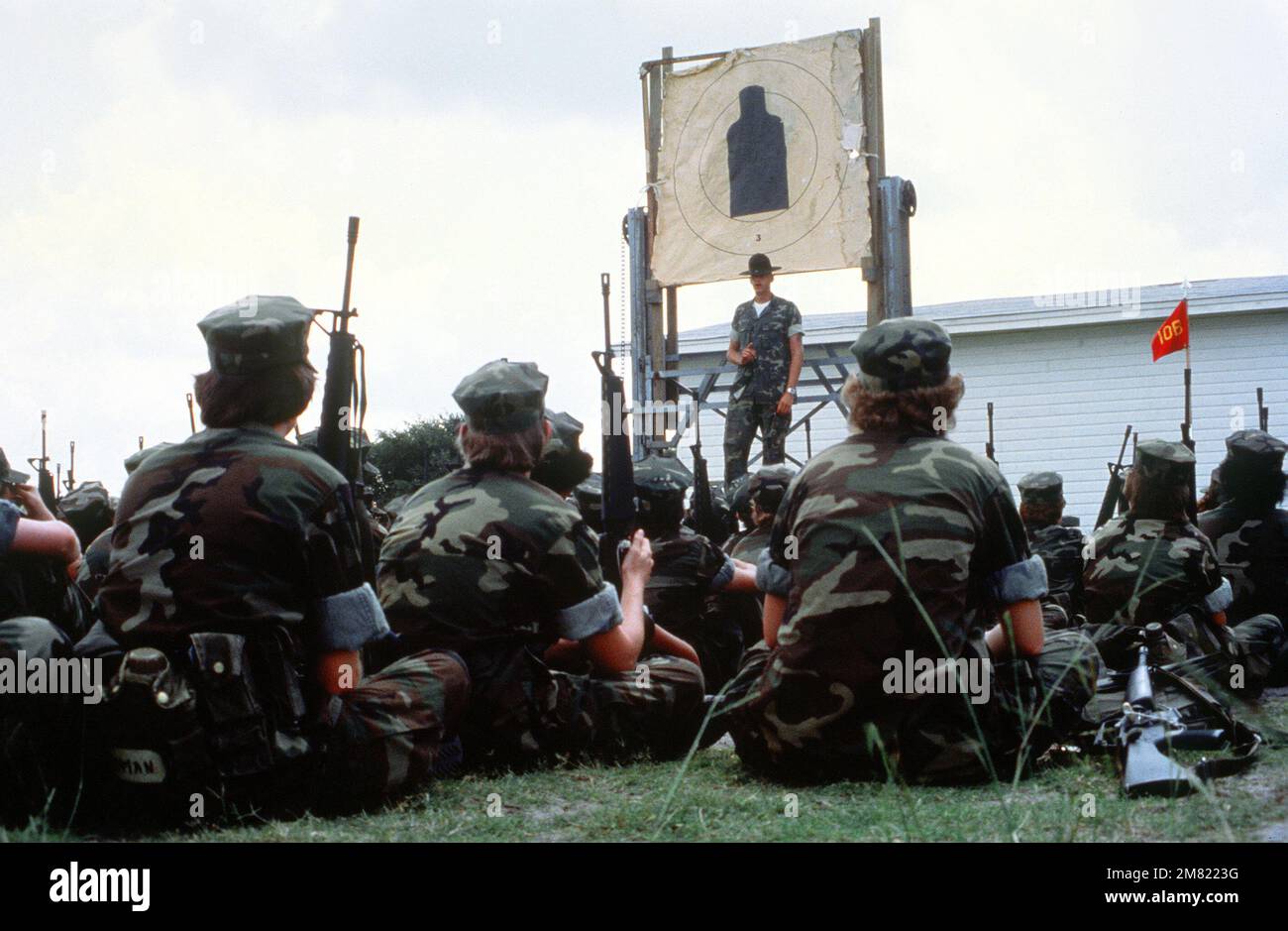 Recruits from the Woman Recruit Training Command are instructed in ...