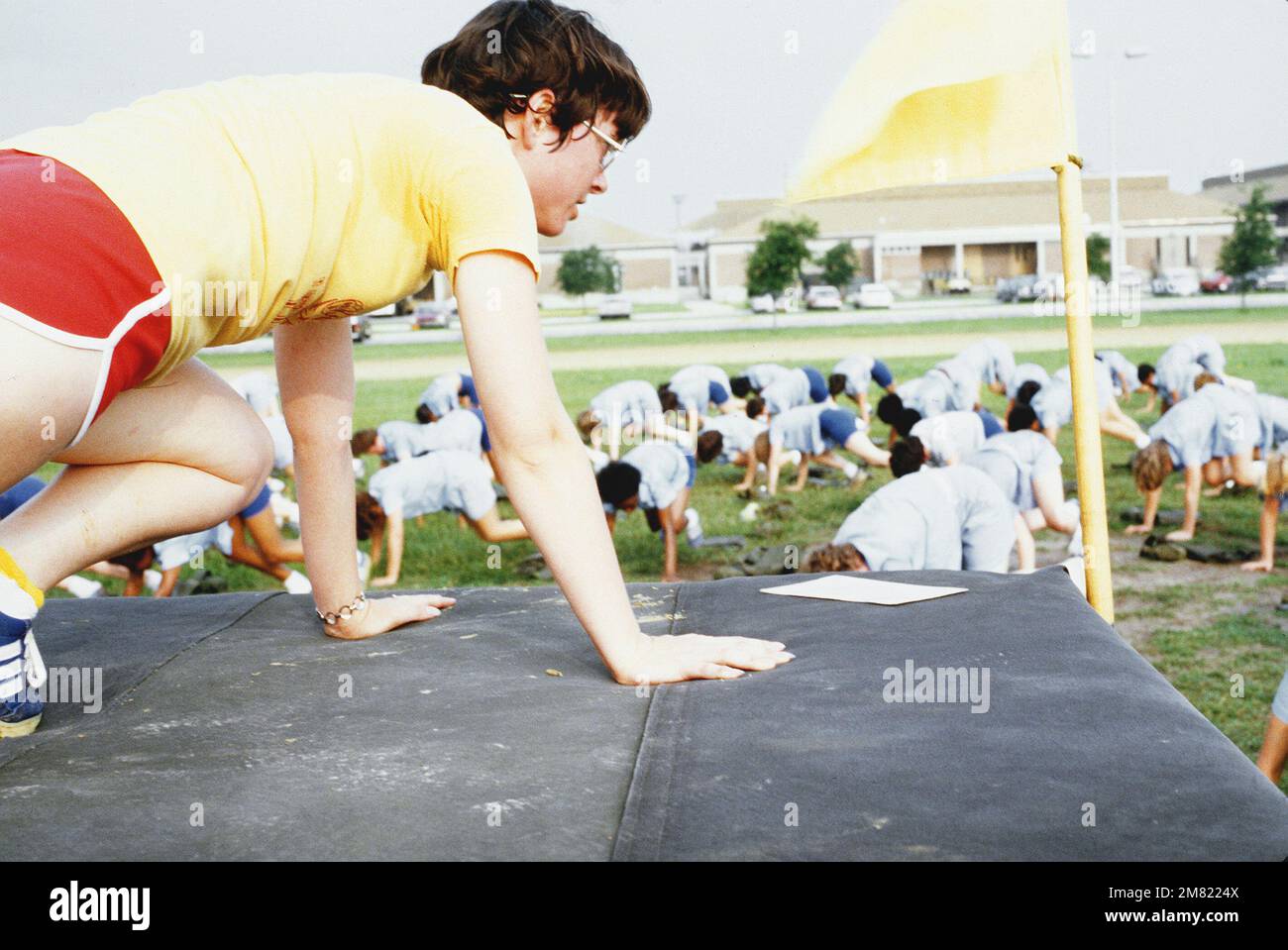 A drill instructor from the Woman Recruit Training Command leads ...