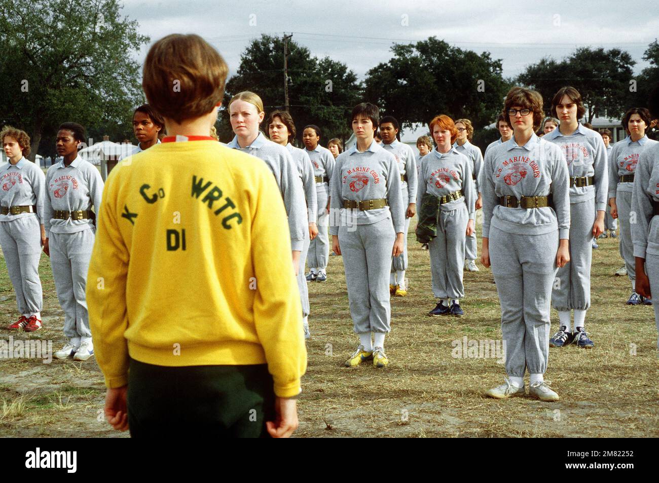 A drill instructor from the Woman Recruit Training Command lead ...