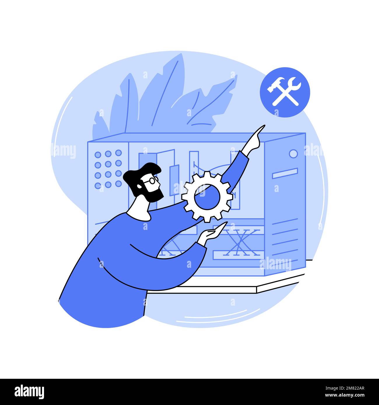 Hardware repair isolated cartoon vector illustrations Stock Vector ...